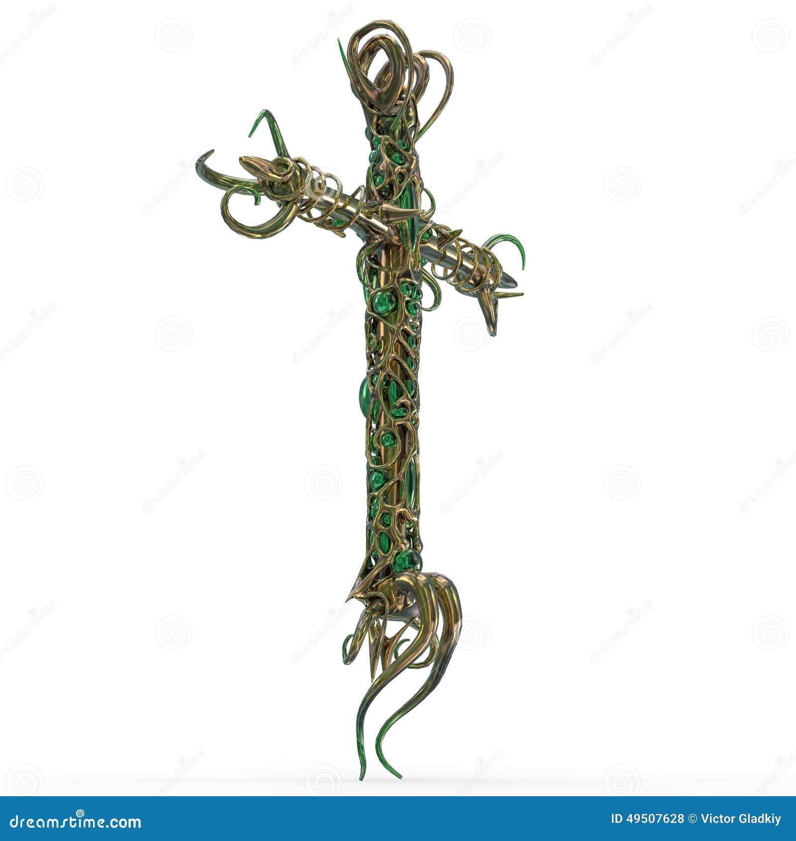 3d cross stock illustration. Illustration of prayer, christianity ...