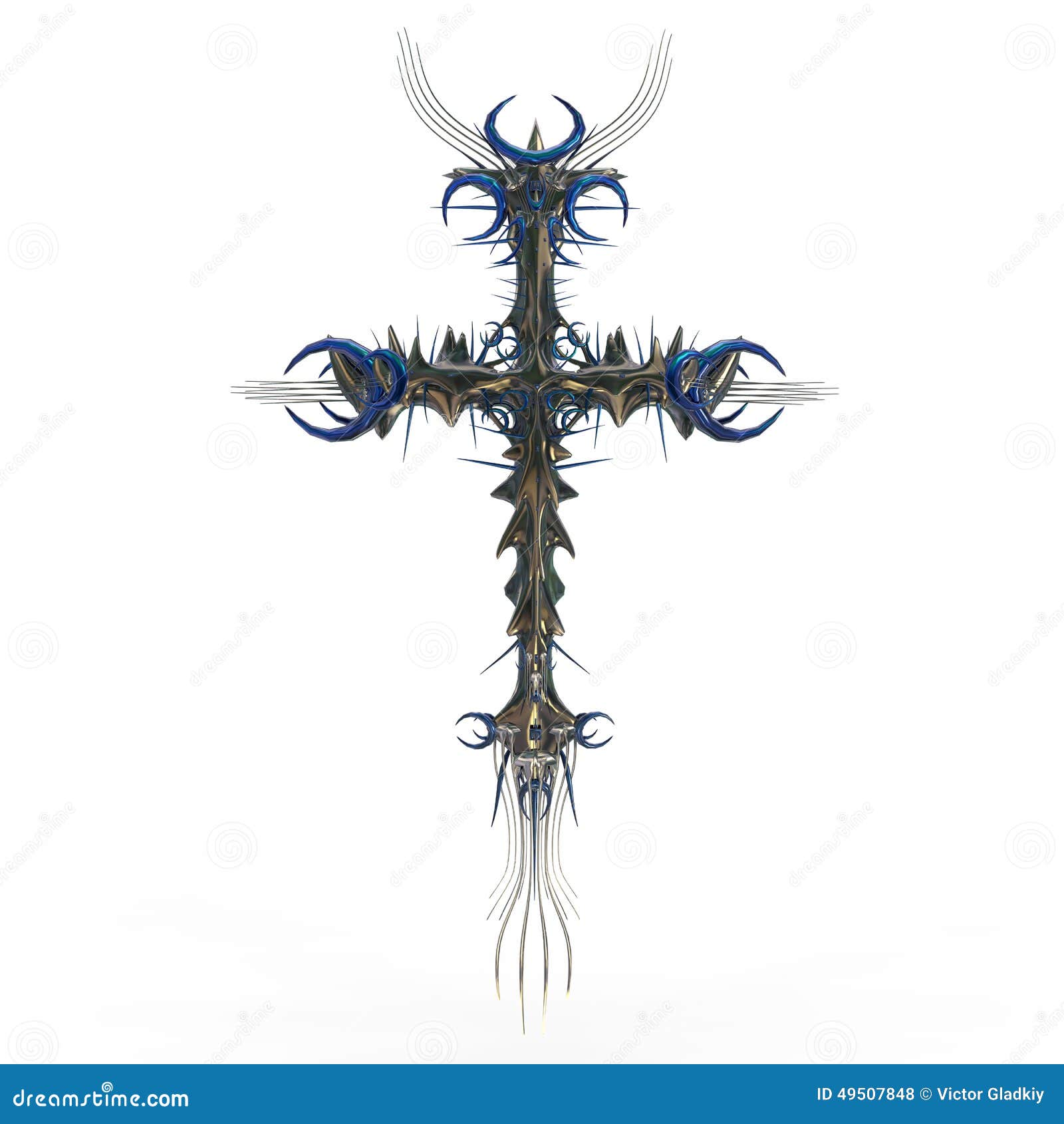 3d cross stock illustration. Illustration of religion - 49507848
