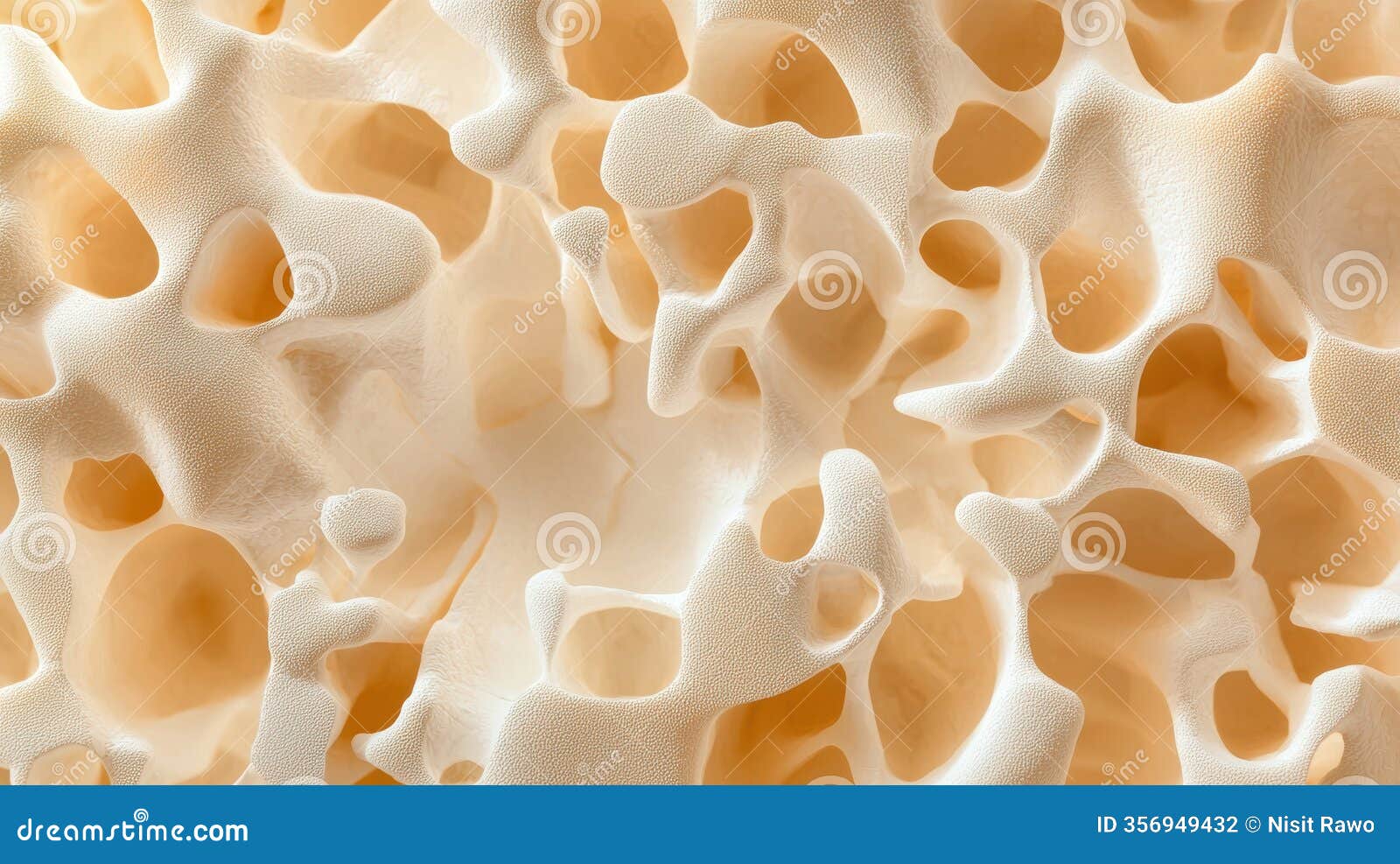 3D Cross Section Illustration of Bone Structure Showing Osteoart ...