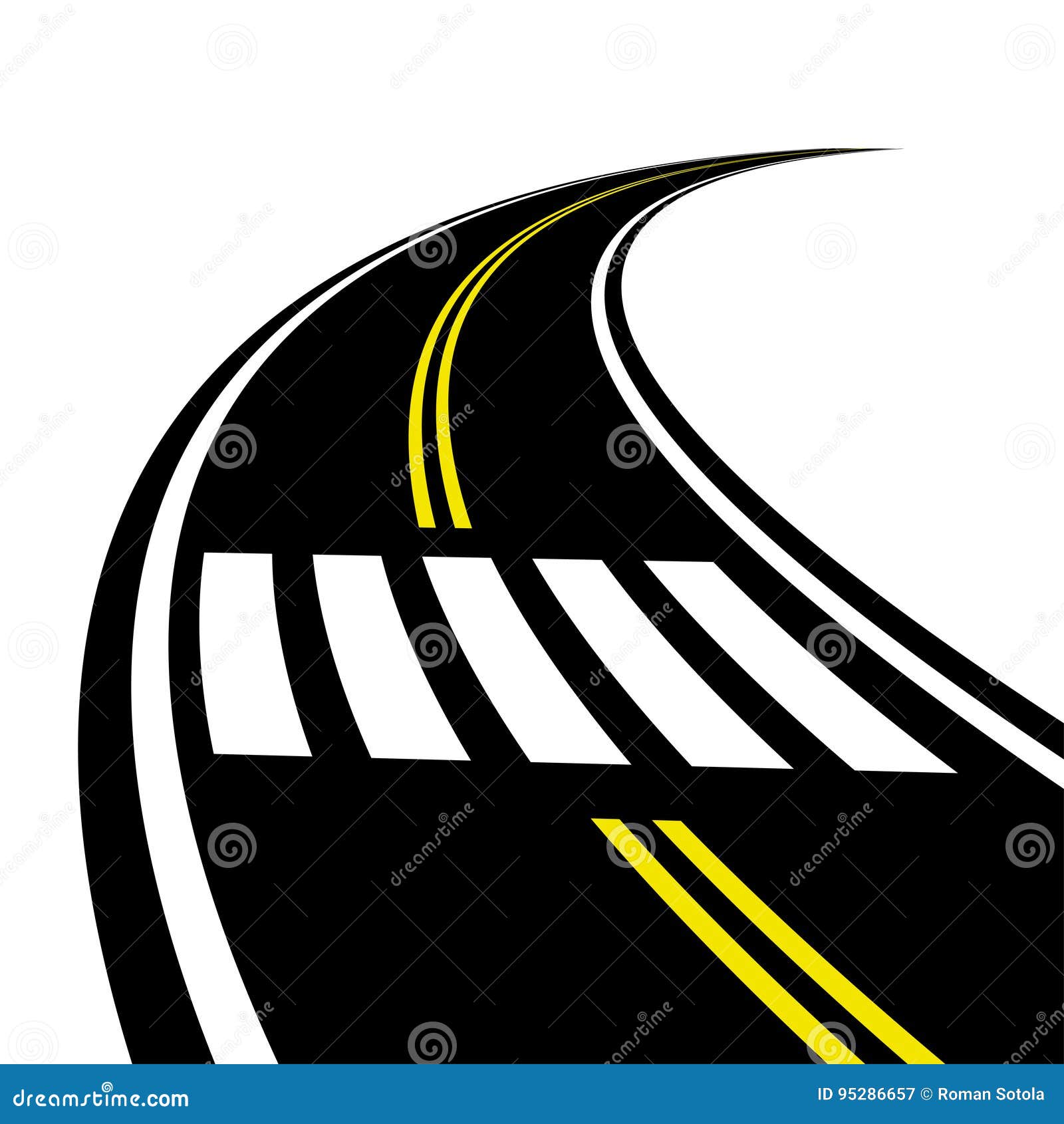 Road Perspective Icon. Signs And Symbols Can Be Used For Web, Logo ...