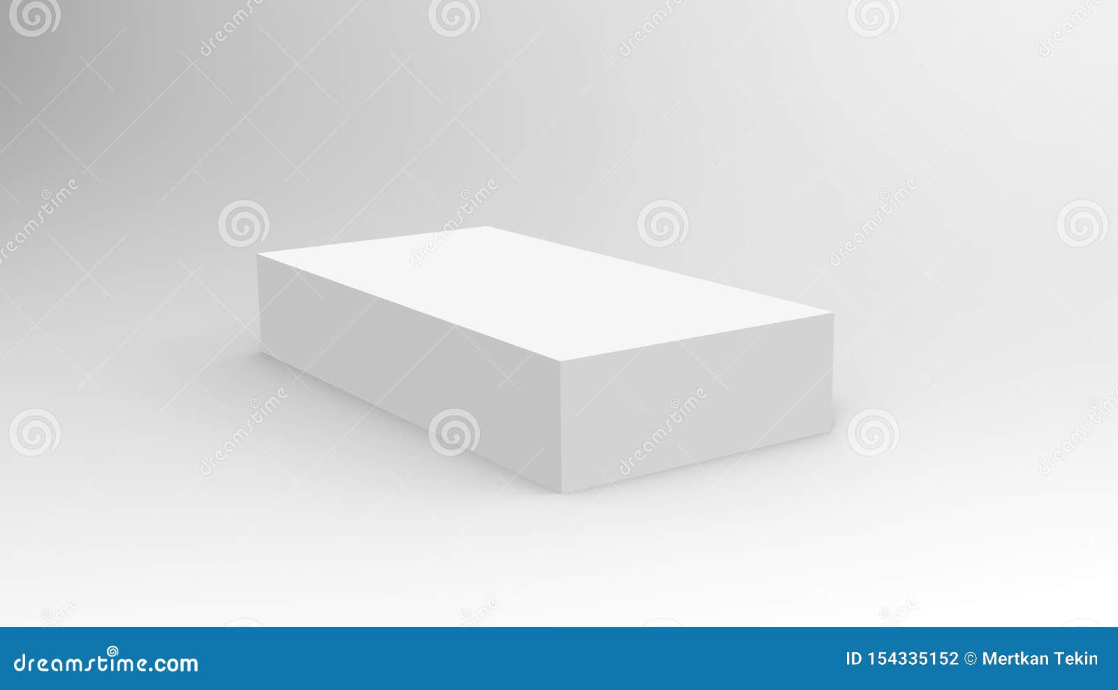 3d Cube Box Render on Isolated Background for Product Package Design ...