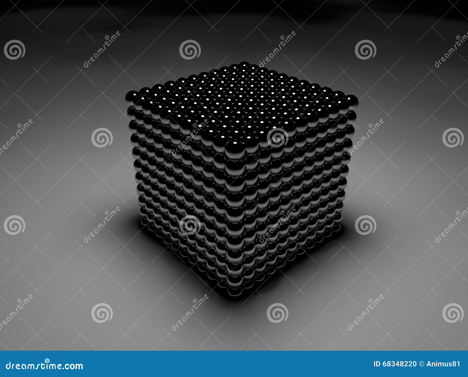 3d cube stock illustration. Illustration of nuclear, atom - 68348220