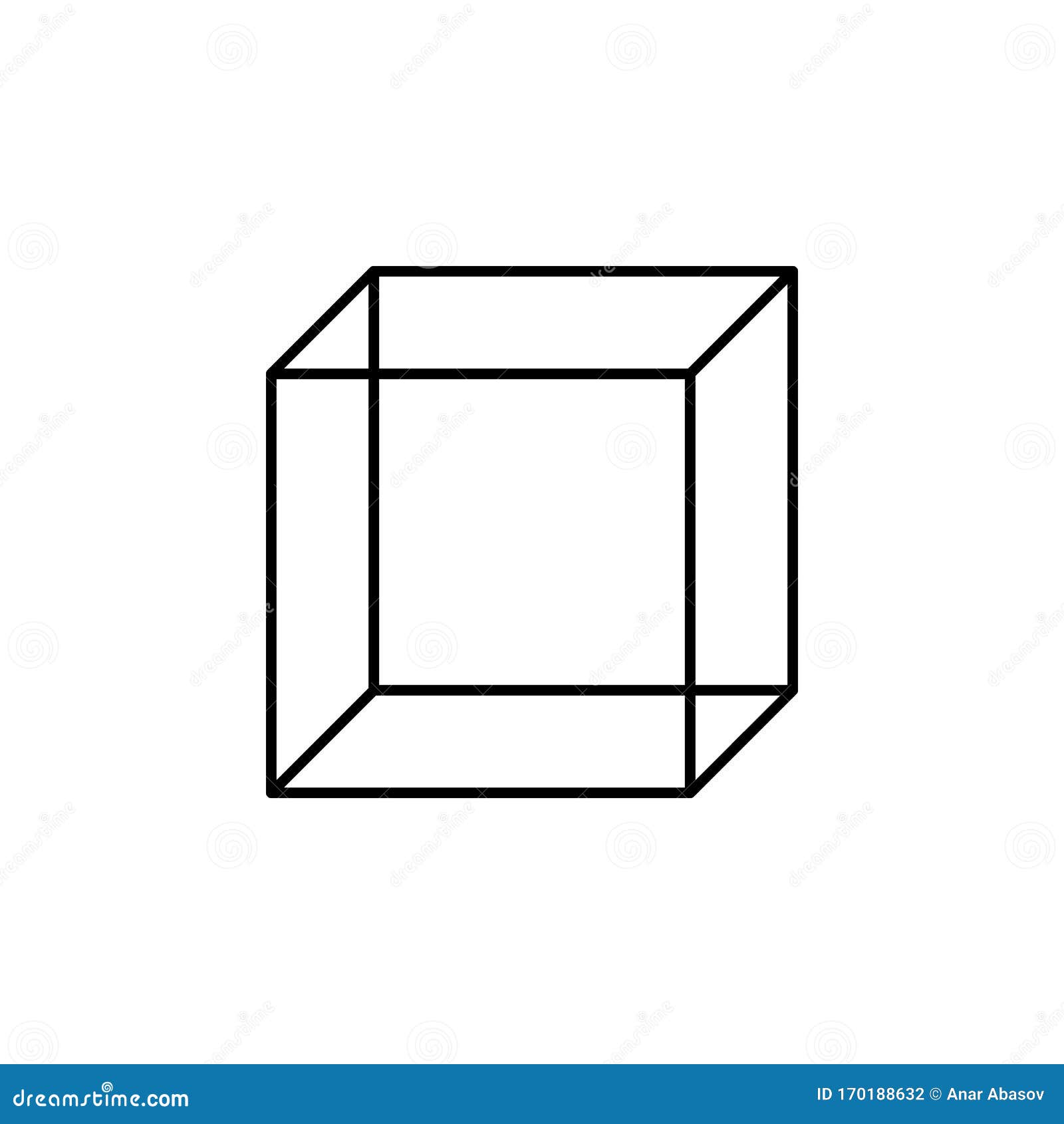 3d Cube Icon. Element of Geometric Figure for Mobile Concept and Web ...