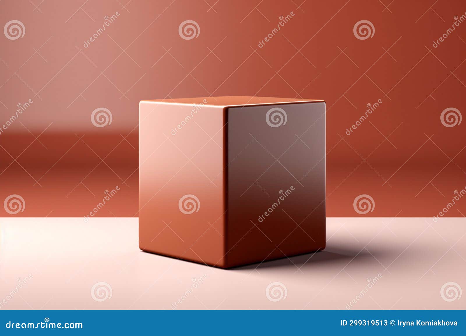3D Cube Made of Matte Ceramic Material, Chutney Color - Rich, Warm and ...