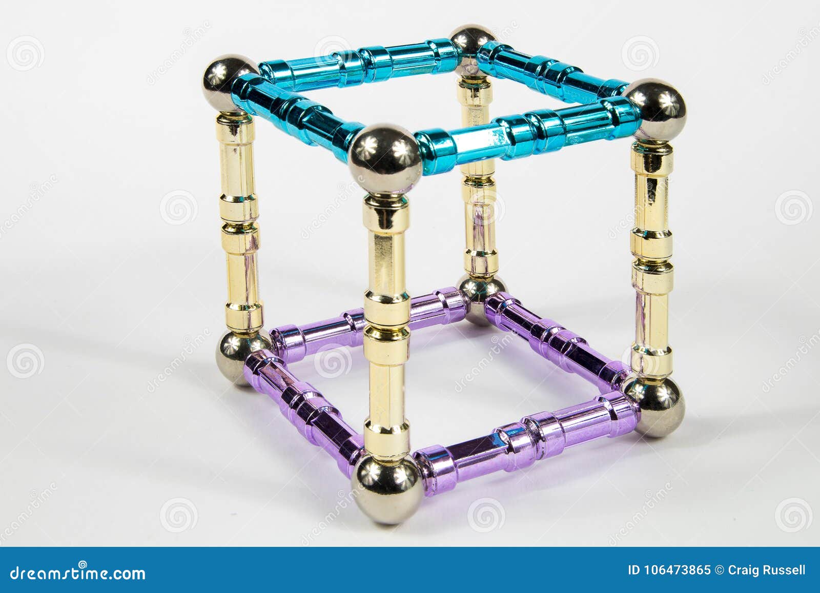 3D Cube Model stock image. Image of icon, shadow, business - 106473865