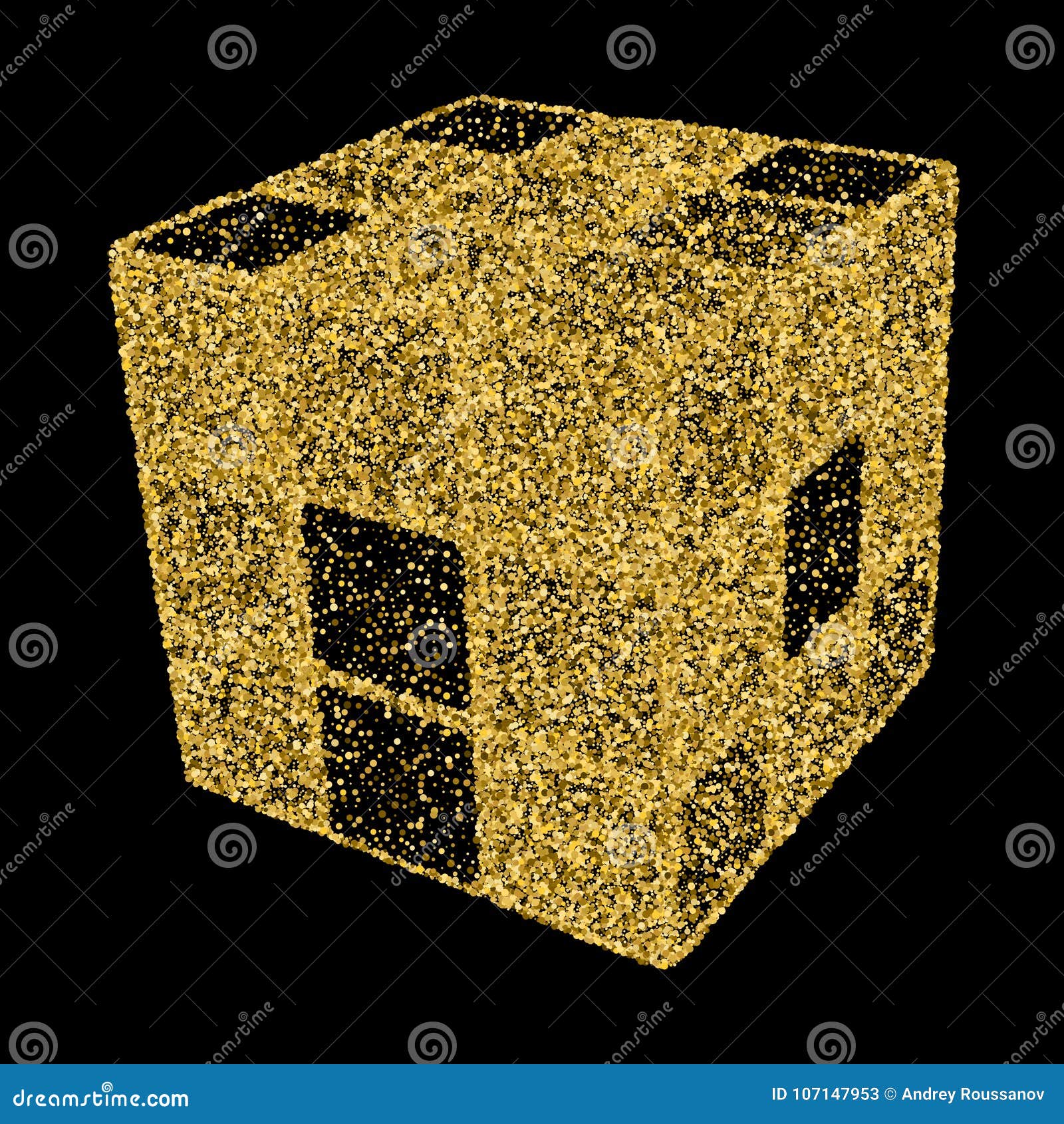 3D Cube. Vector Illustration for Your Design Stock Illustration ...