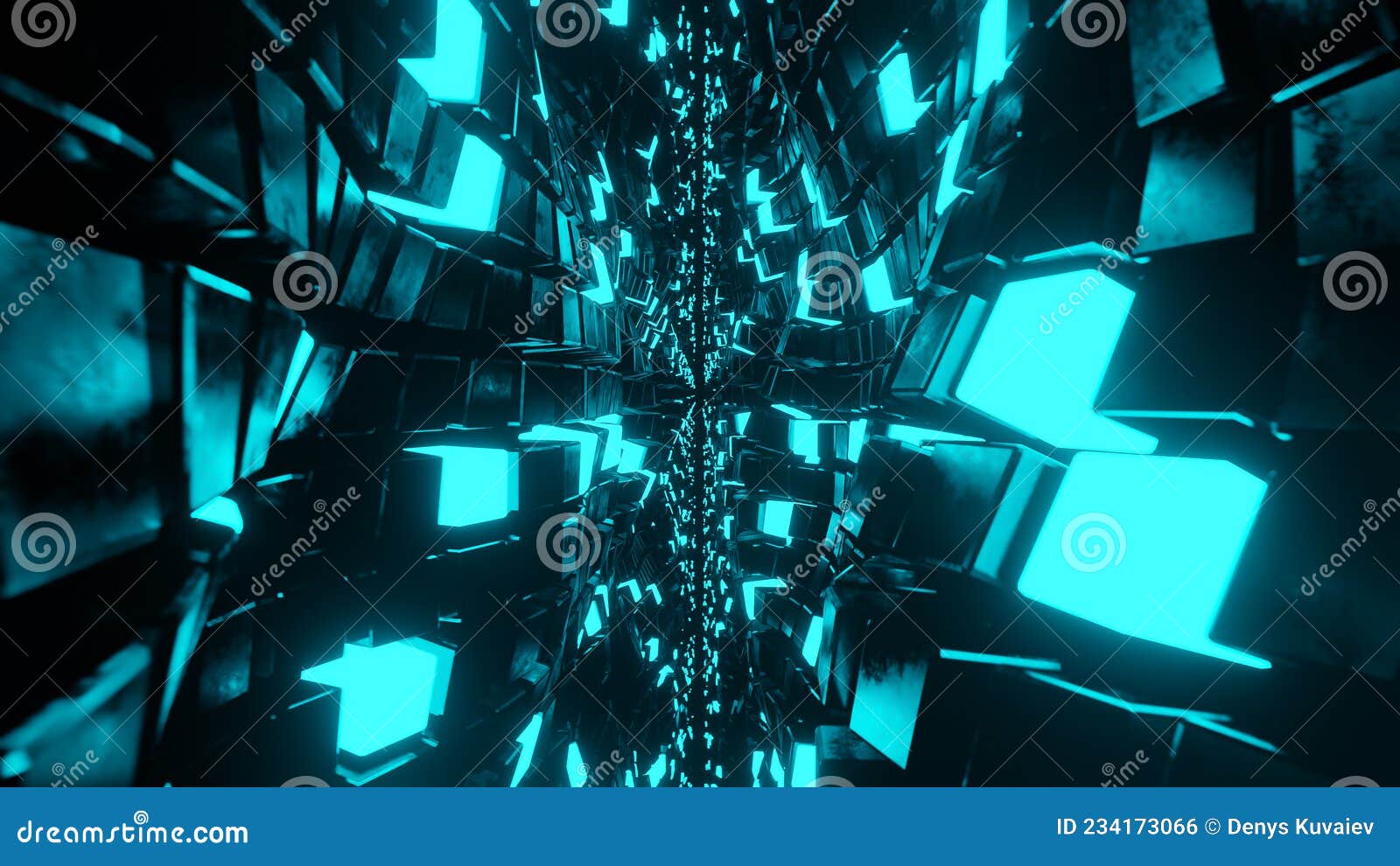 3D Cube Waves Wallpaper Background Stock Photo - Image of light ...
