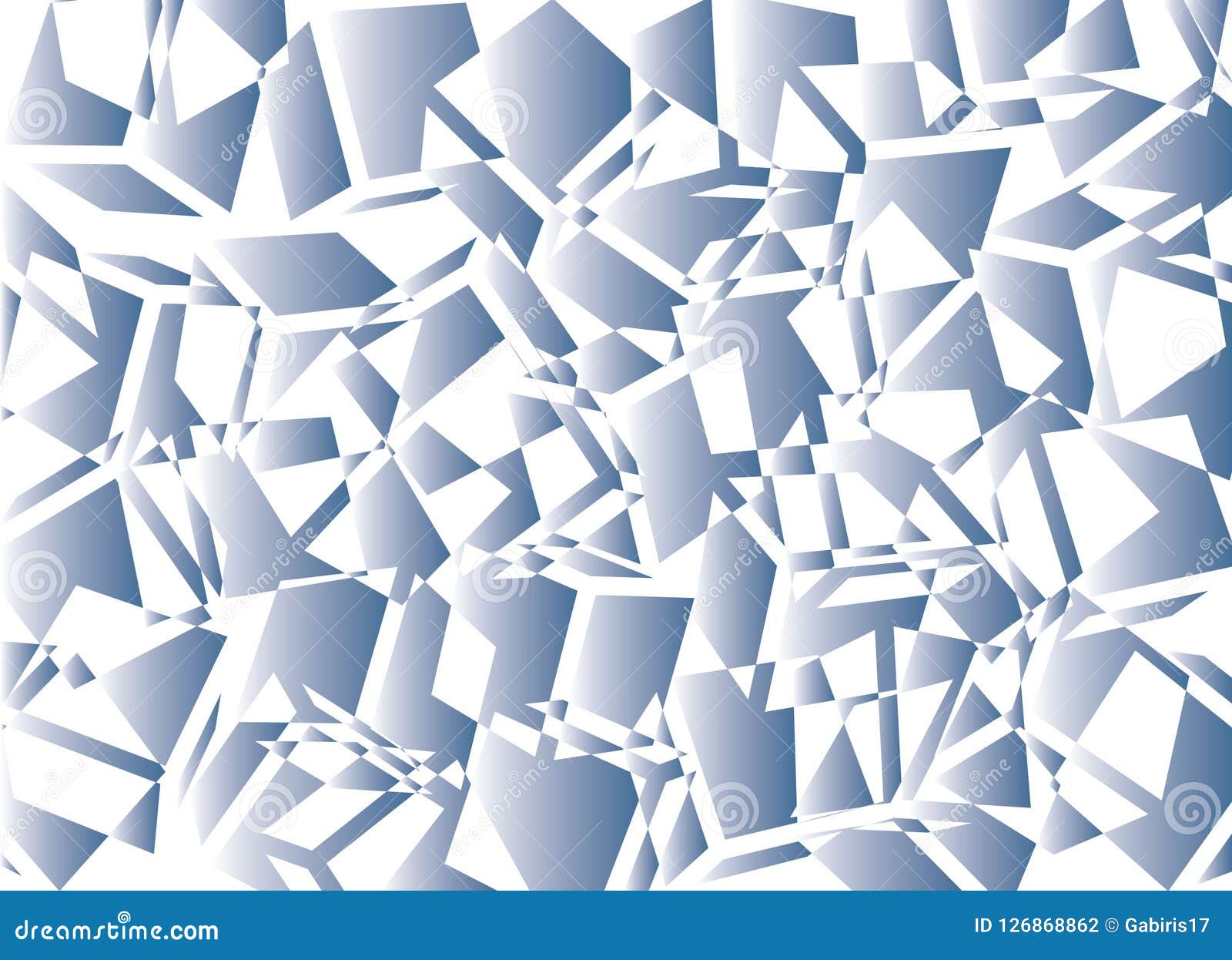 Computer Generated Loose, 3D Cubes Overlapping, Frame Design on White ...