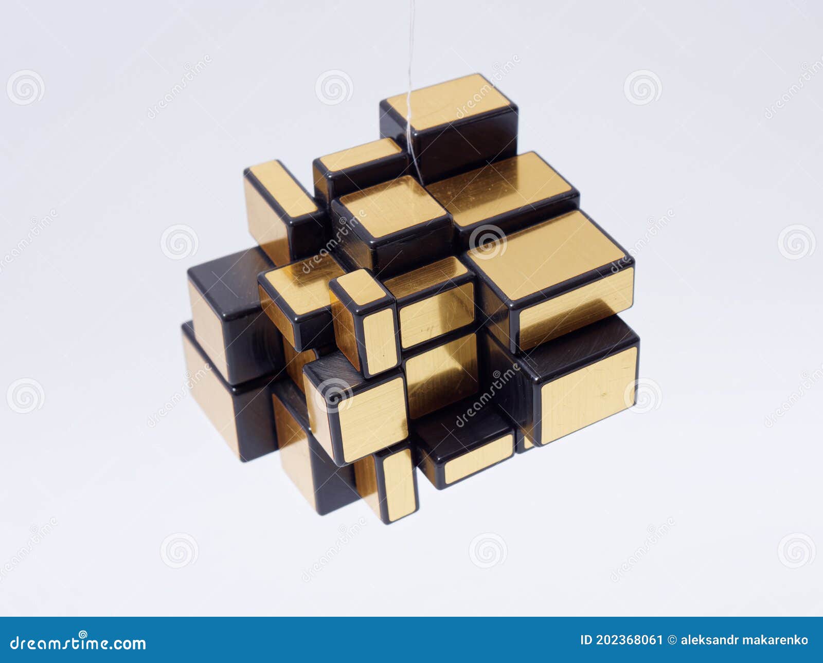 3d Cubes of Different Sizes in a Pyramid on a White Background Stock ...