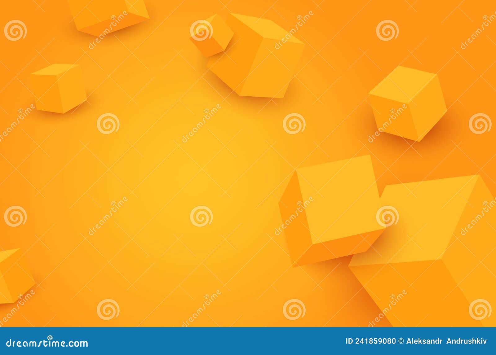 Orange cubes stock vector. Illustration of monochrome - 241859080
