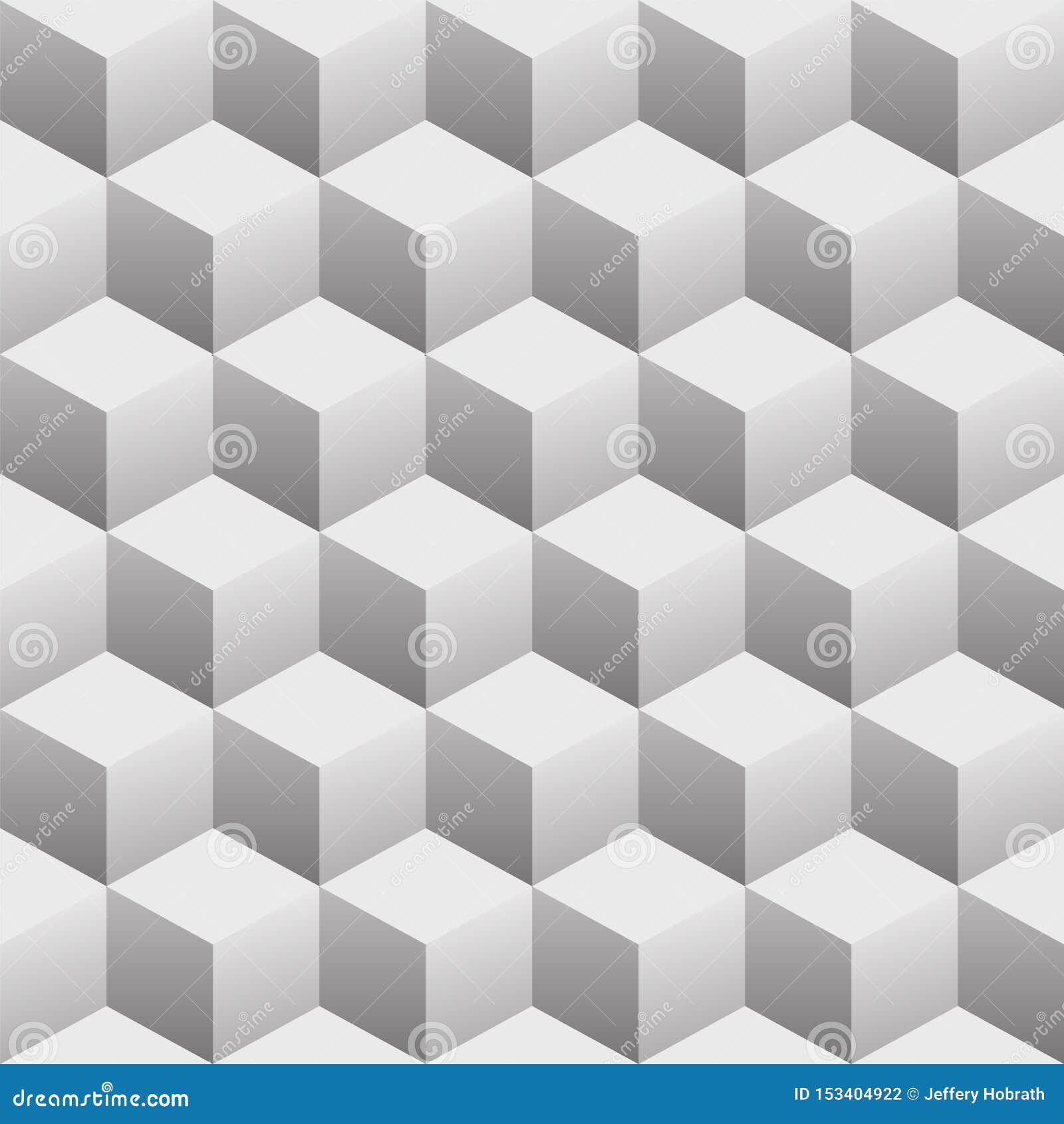3D Cubes Seamless Repeating Pattern Vector Illustration Stock Vector ...
