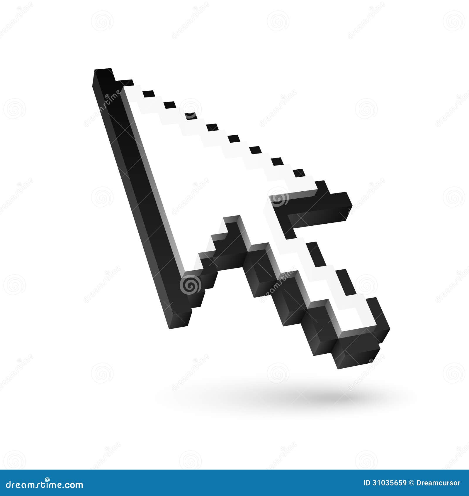 3D Cursor stock illustration. Illustration of pointer - 31035659