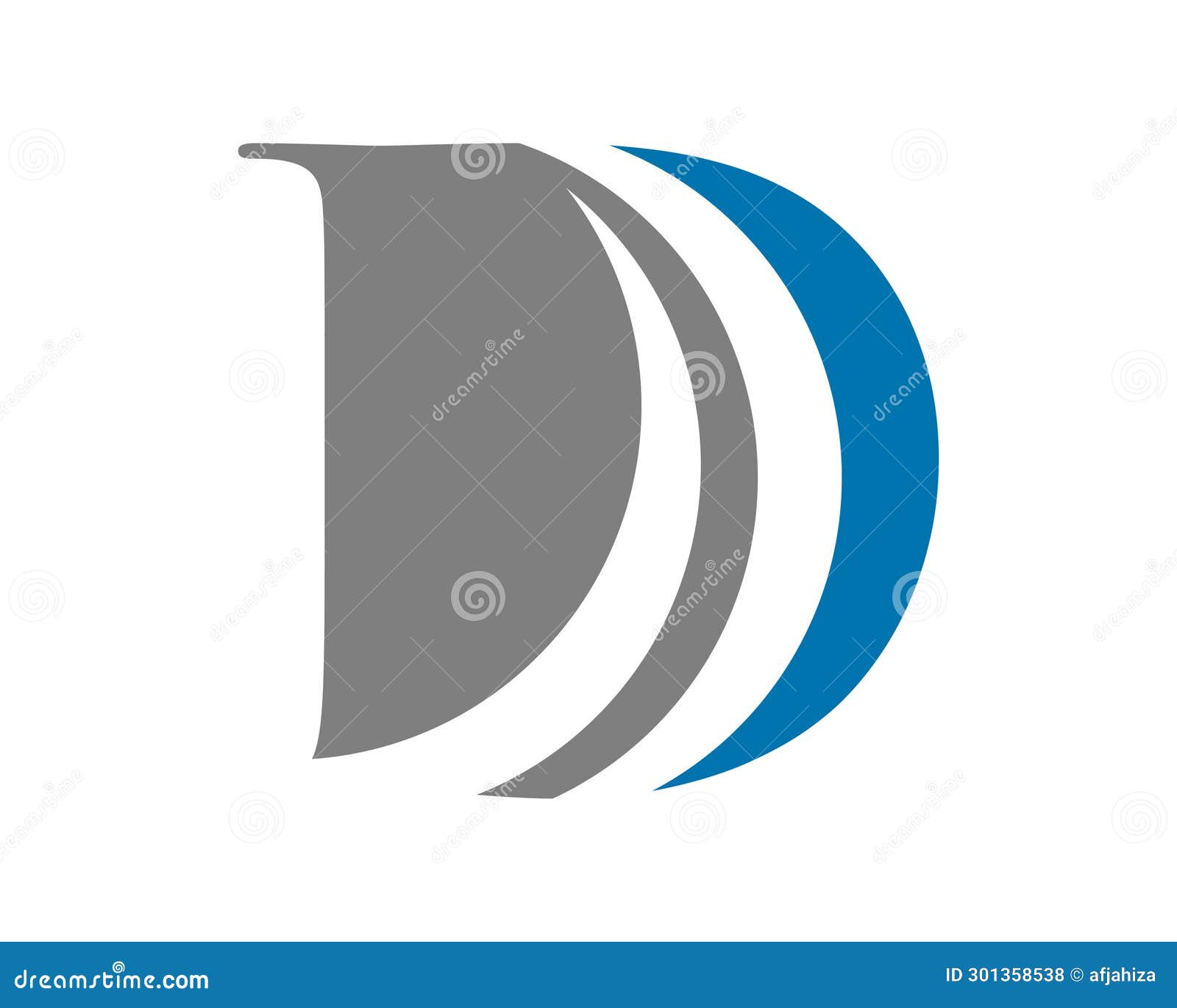 D Curve Swoosh Logo Template Stock Vector - Illustration of text ...