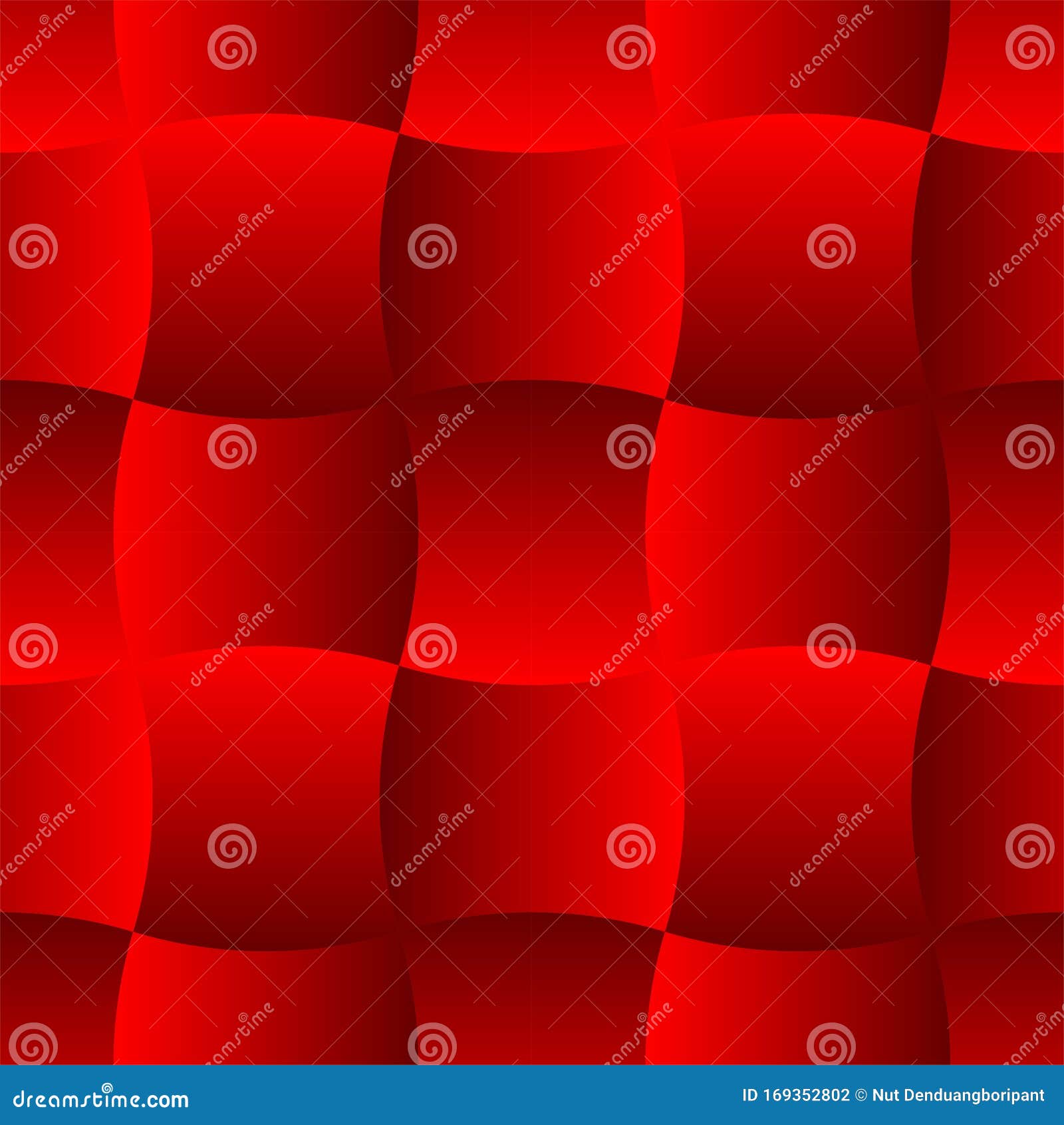 3D Curve Tile Seamless Pattern Red_001 Stock Vector - Illustration of ...