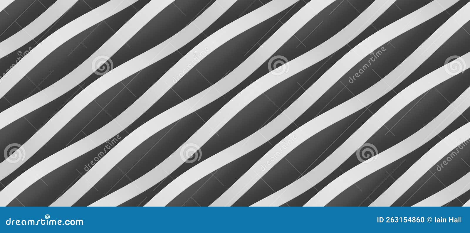 3d Curved Wavy Line Strips Patterned Effect Background Texture Stock ...