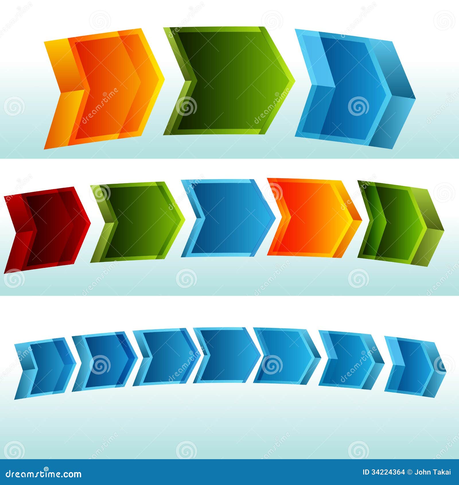 3D Curving Process Chart Vector Illustration | CartoonDealer.com #34224364