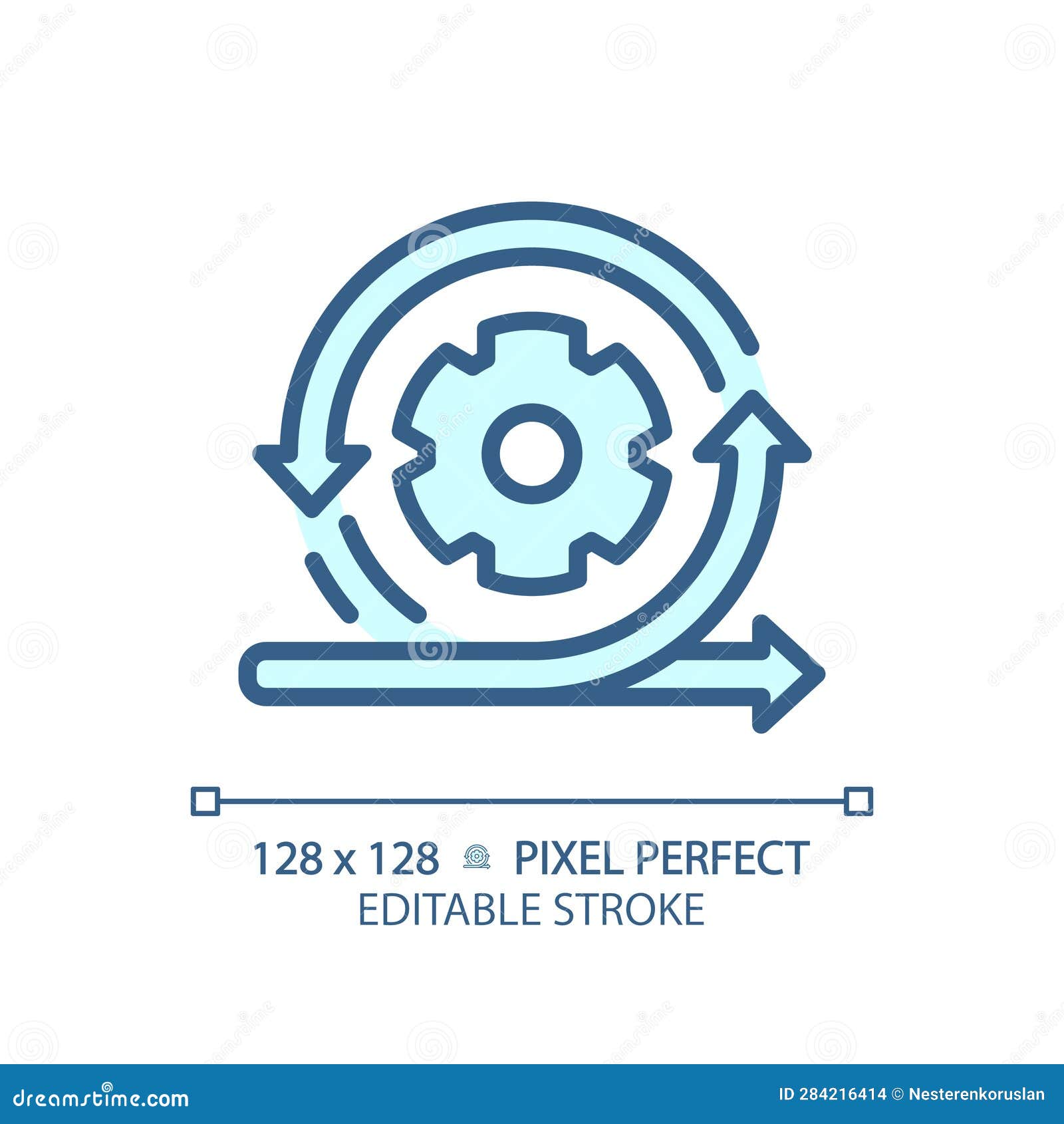 2D Customizable Iteration Linear Icon Cartoon Vector | CartoonDealer ...