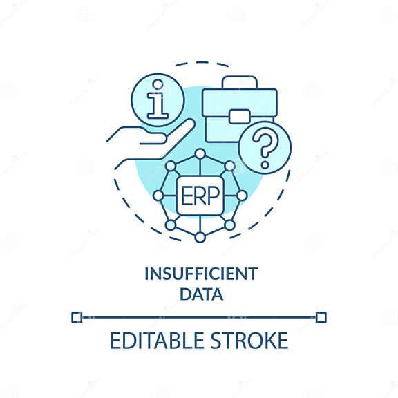 2D Customizable Insufficient Data Blue Icon Concept Stock Vector ...