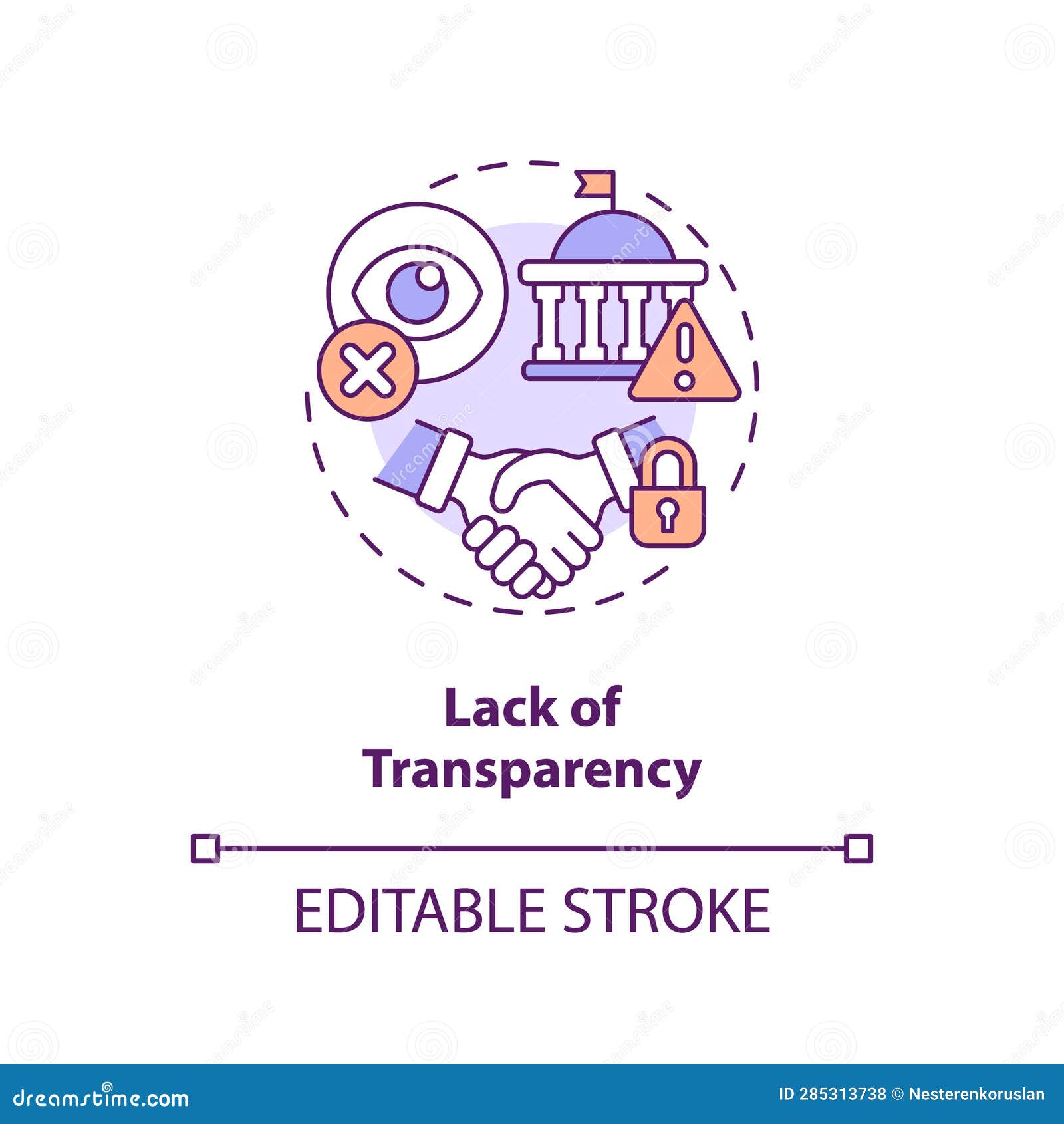 2D Customizable Lack of Transparency Icon Concept Stock Vector ...