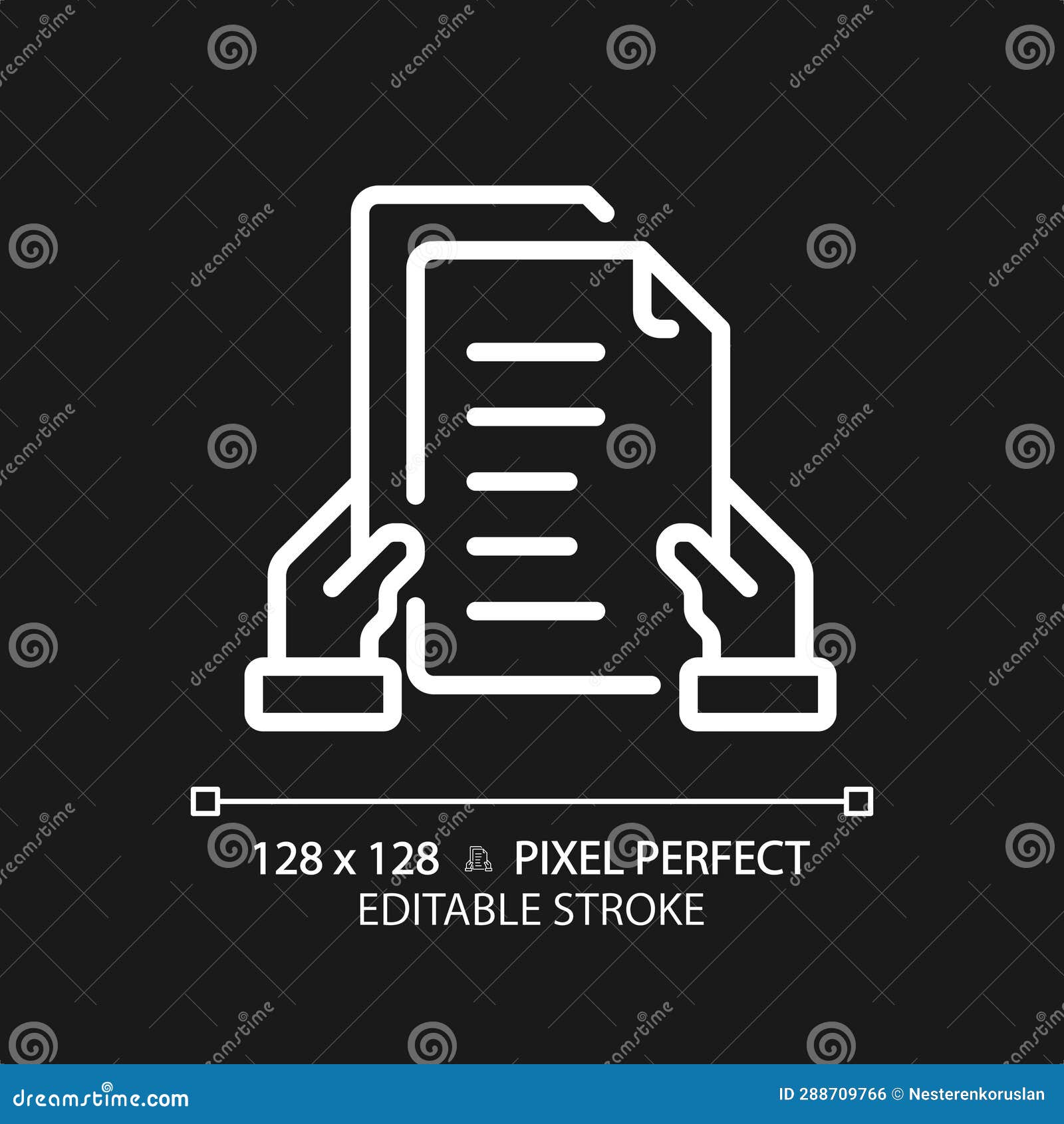 2D Customizable Proposal Letter Thin Linear Blue Icon Vector ...