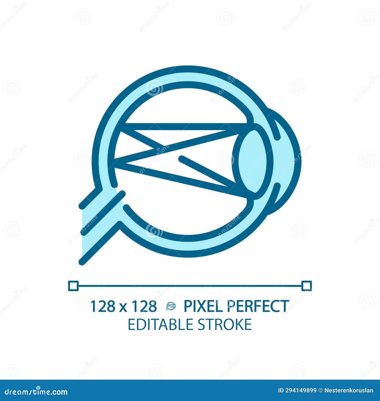 2D Customizable Simple Thin Linear Blue Astigmatism Icon Stock Vector ... 2D Customizable Simple Thin Linear Blue Astigmatism Icon Stock Vector ...