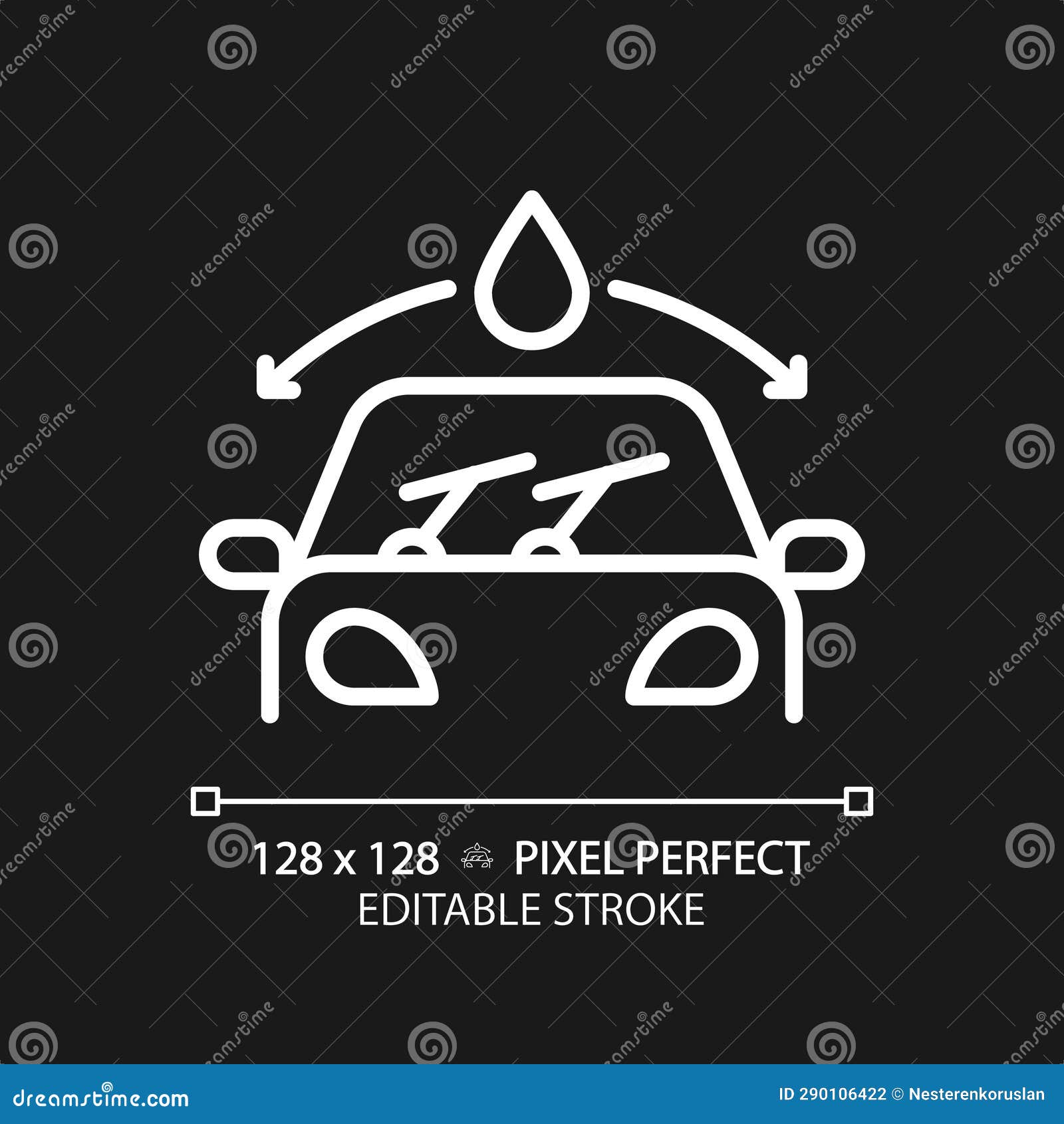 2D Customizable Thin Line White Car Windshield Icon Stock Vector ... 2D Customizable Thin Line White Car Windshield Icon Stock Vector ...