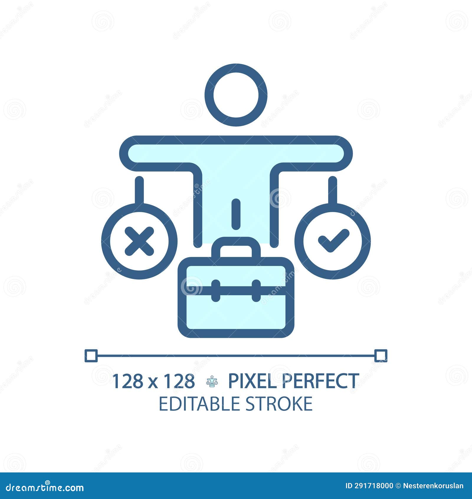 2D Customizable Thin Linear Blue Decision Making Icon Stock Vector ... 2D Customizable Thin Linear Blue Decision Making Icon Stock Vector ...