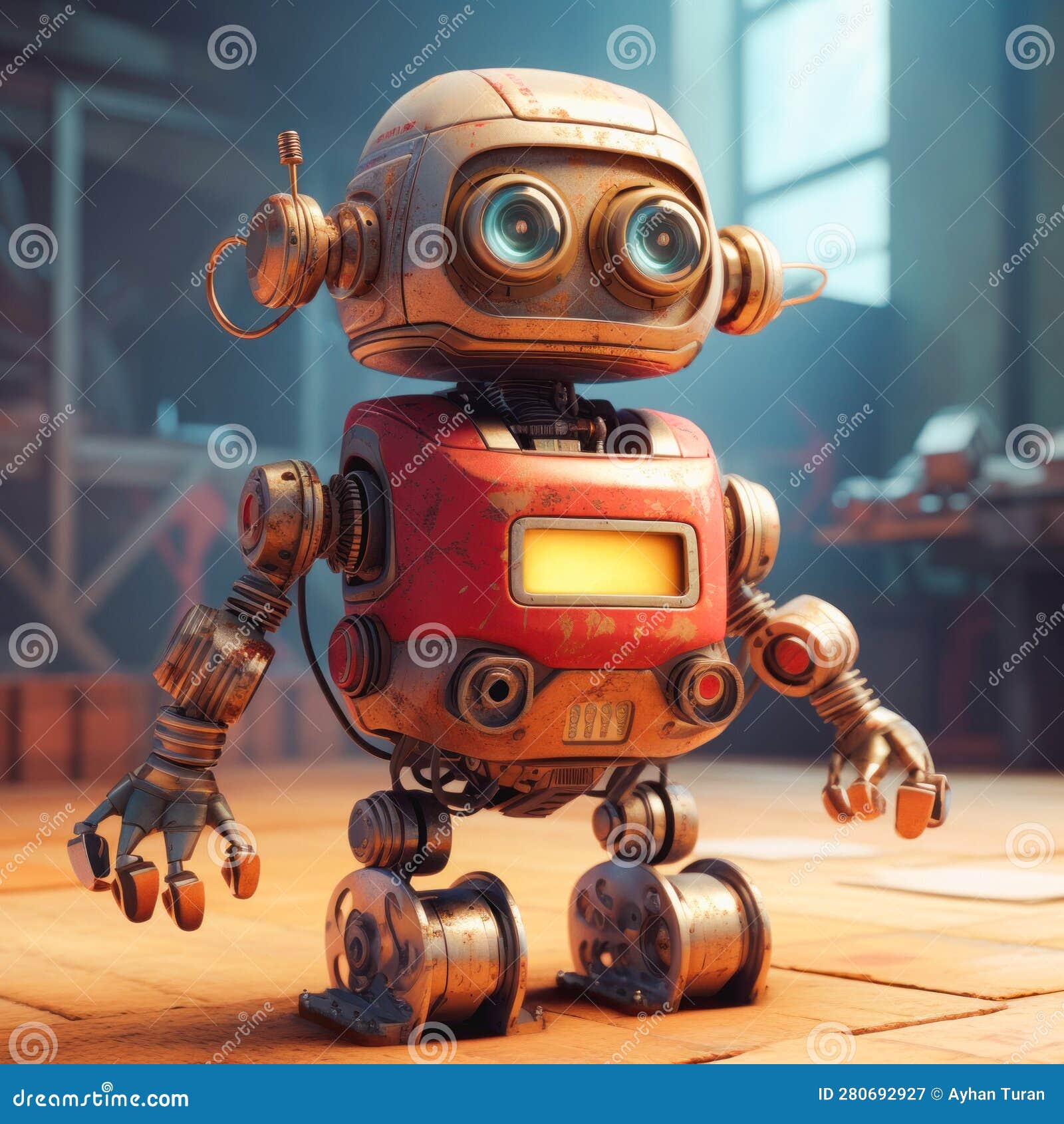 3d Cyber Space Robot Render , Futuristic Concept . Stock Illustration ...