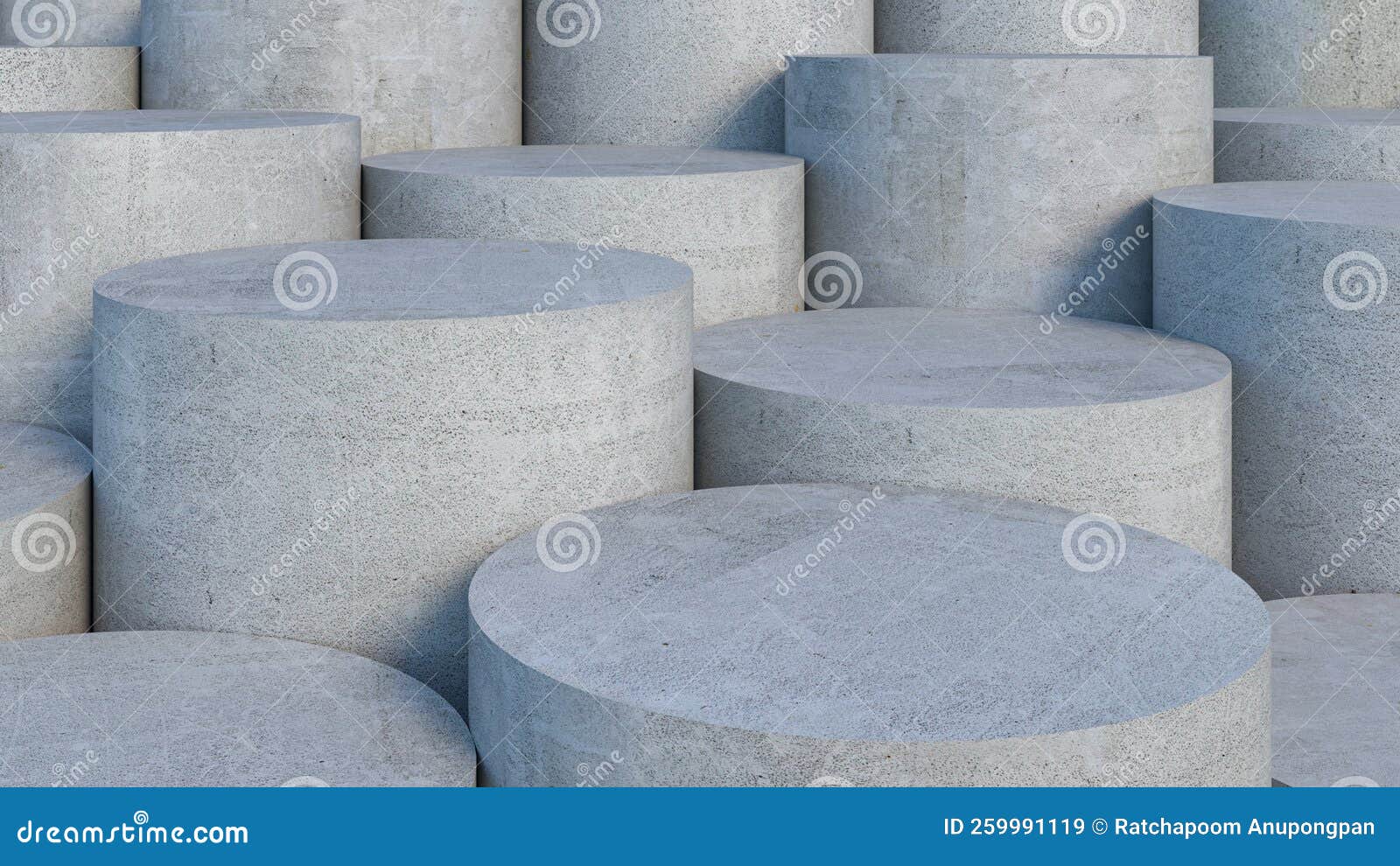 Wet Cylinder Concrete Sample Just Take From Curing Tank Royalty-Free ...