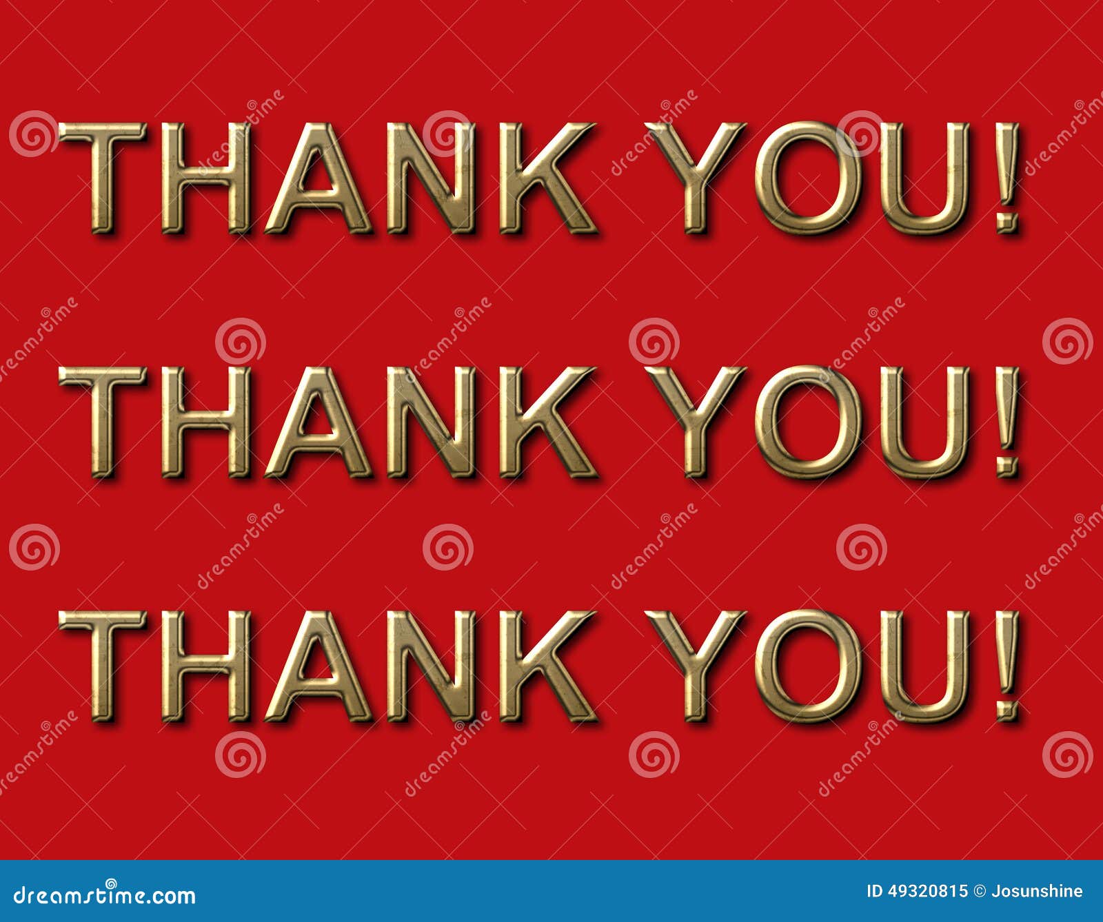 3D Dank U! Dank U! Dank U! Teken Stock Illustratie - Illustration of ...