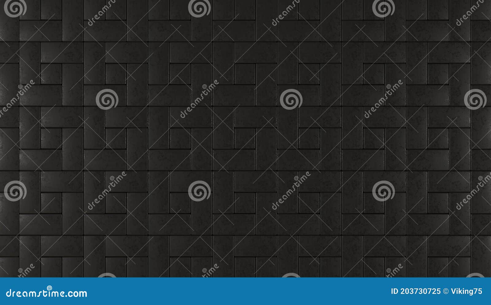 3d Dark Black Cubes Pattern Background Stock Illustration ...