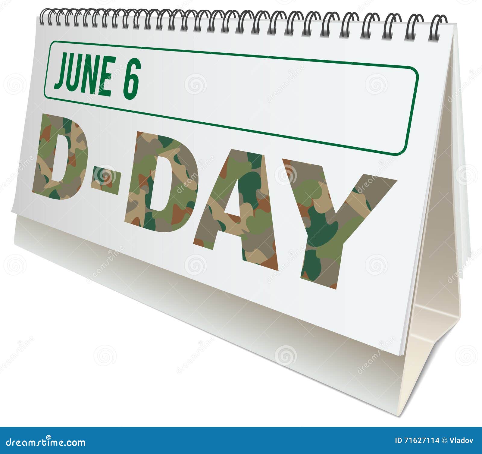 D-Day stock vector. Illustration of desk, american, observance - 71627114