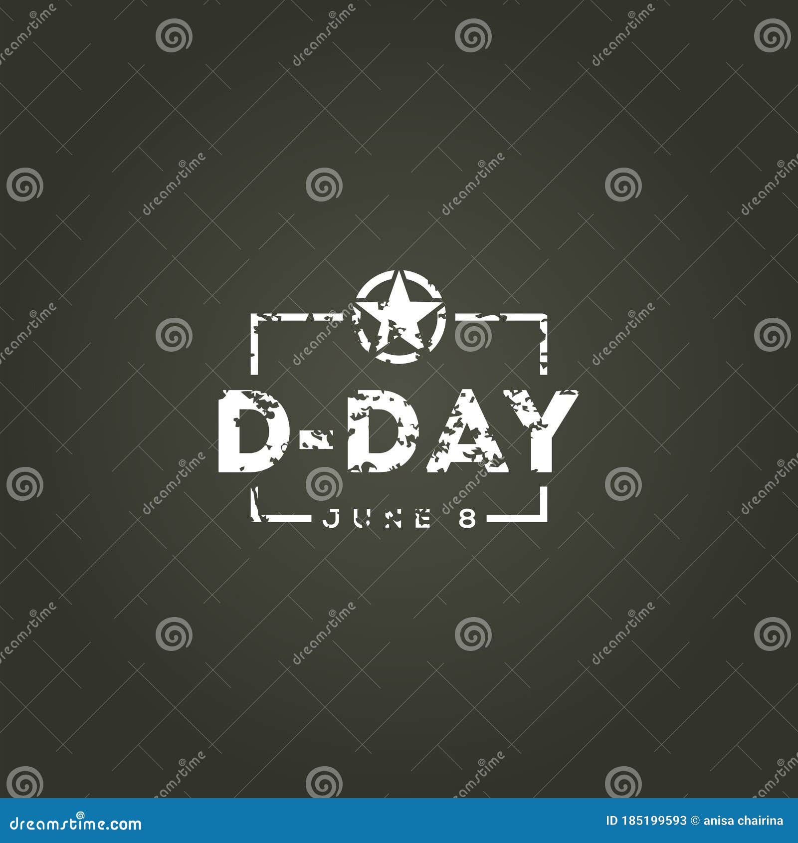 D-Day Vector Design Illustration for Memorial Moment Stock Vector ...