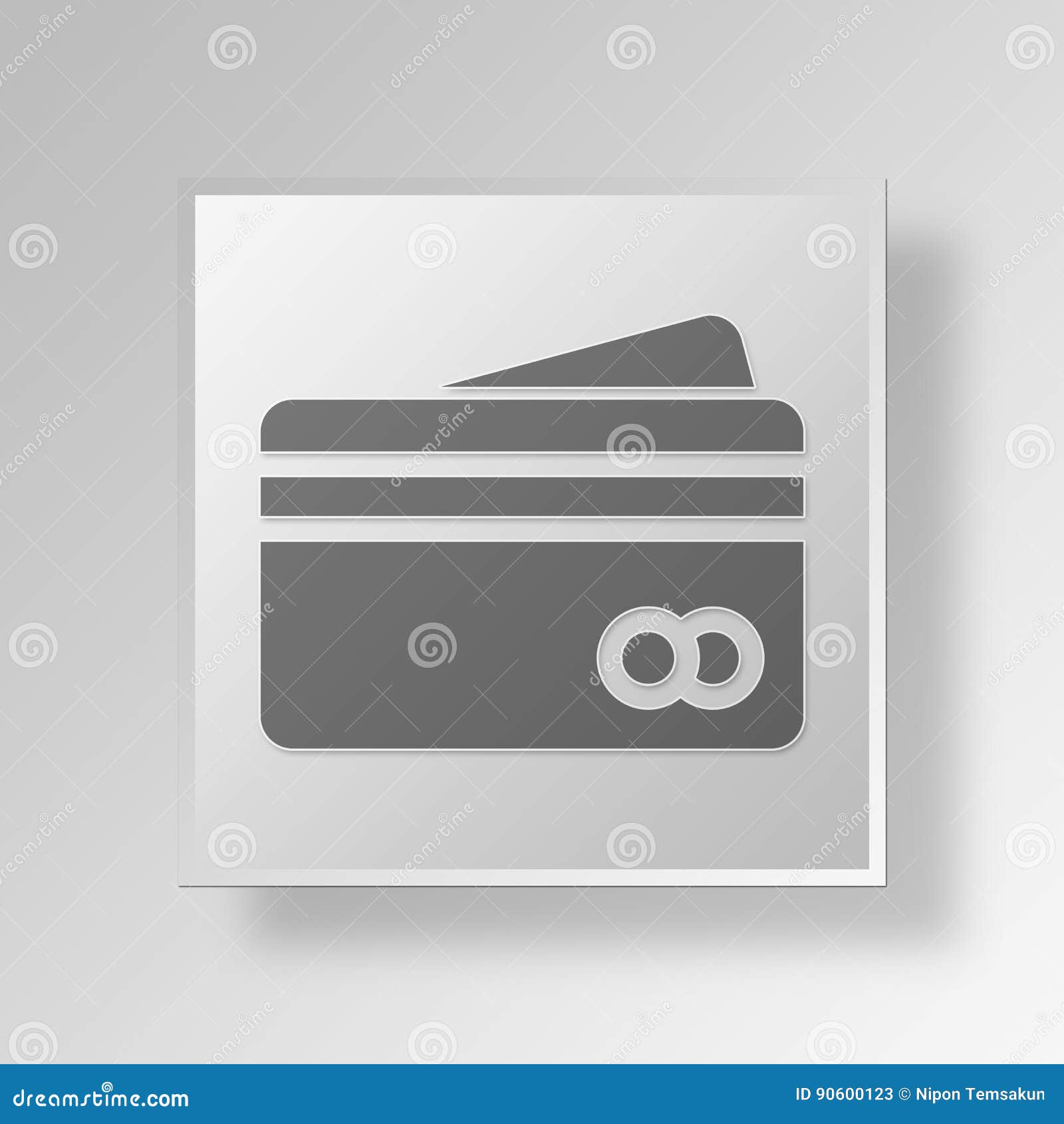 3D Debit Cards Icon Business Concept Stock Illustration - Illustration ...