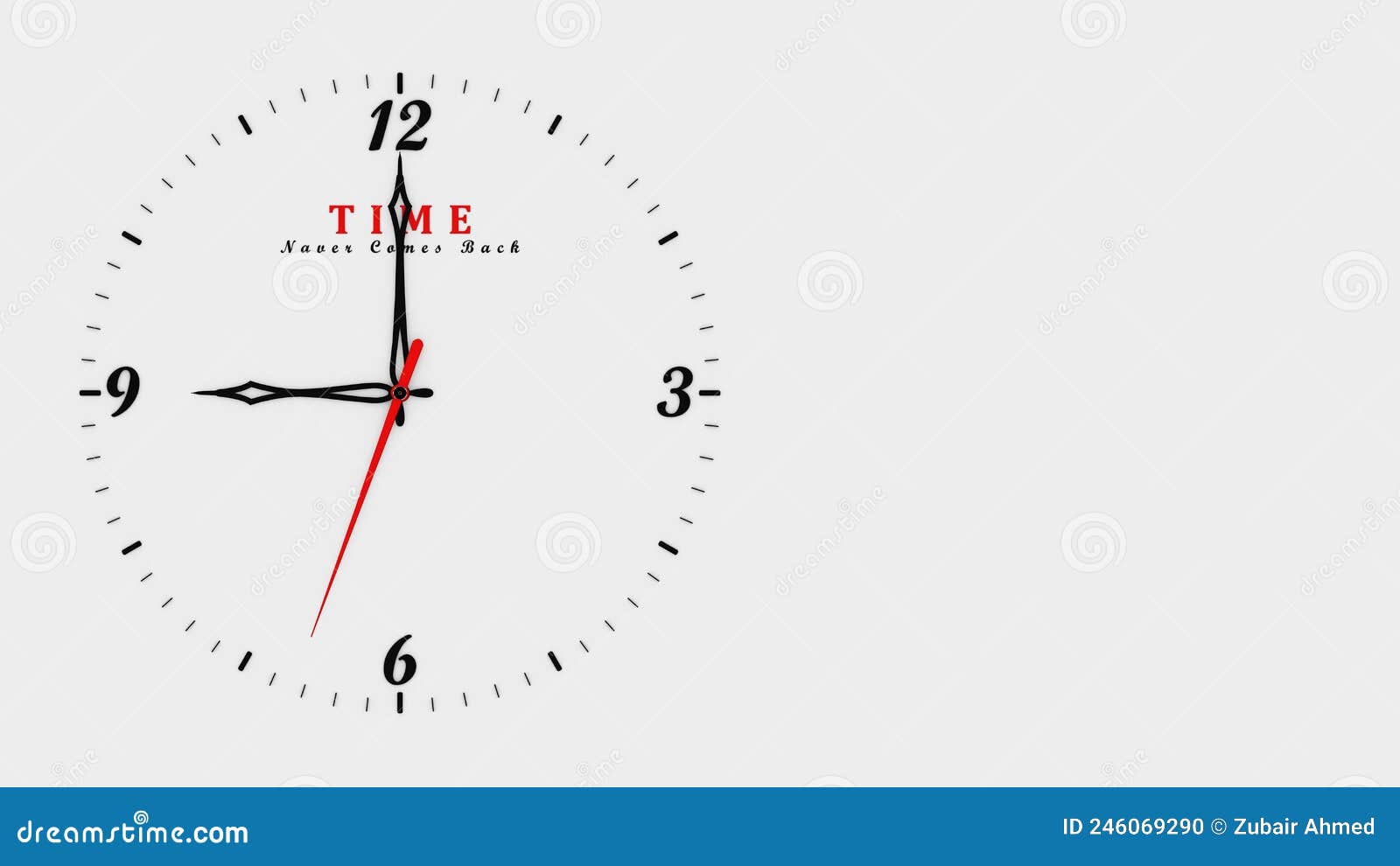 3D Wall Clock Background, Timetable Schedule, 3D Illustration, 3D ...