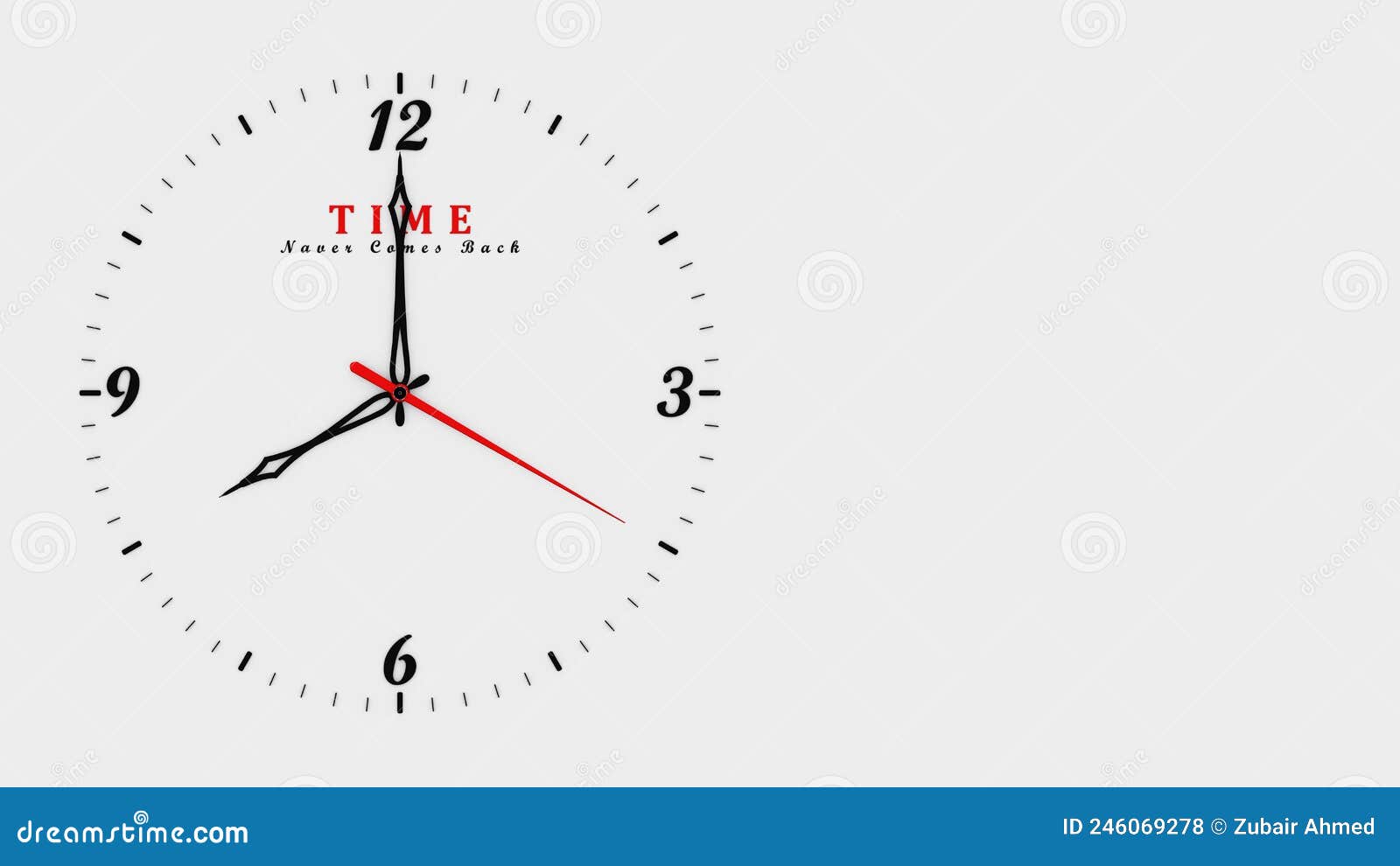 3D Wall Clock Background, Timetable Schedule, 3D Illustration, 3D ...