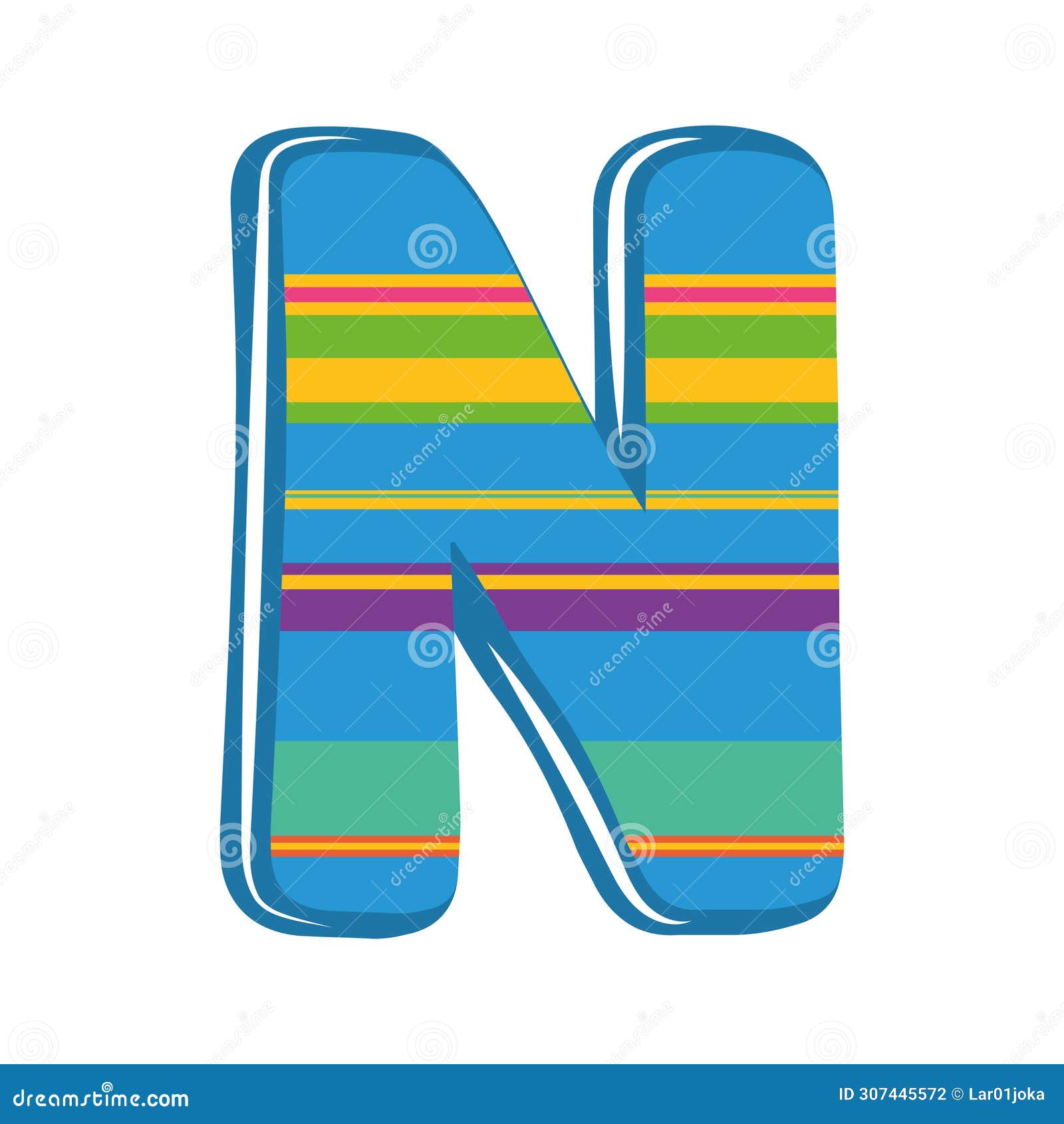 3D Decorated Alphabet Letter Vector Stock Vector - Illustration of ...