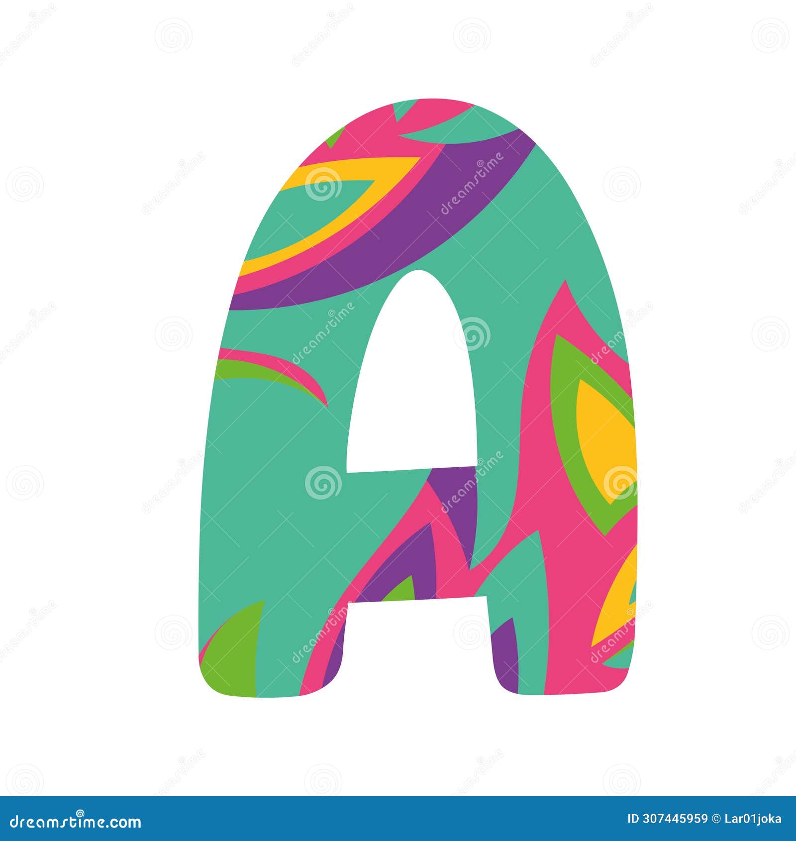 3D Decorated Alphabet Letter Vector Stock Vector - Illustration of ...