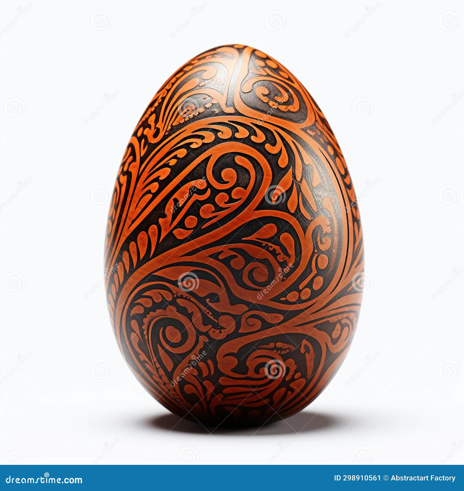3d Decorative Realistic Egg Shell. Easter Egg on White Background Stock ...