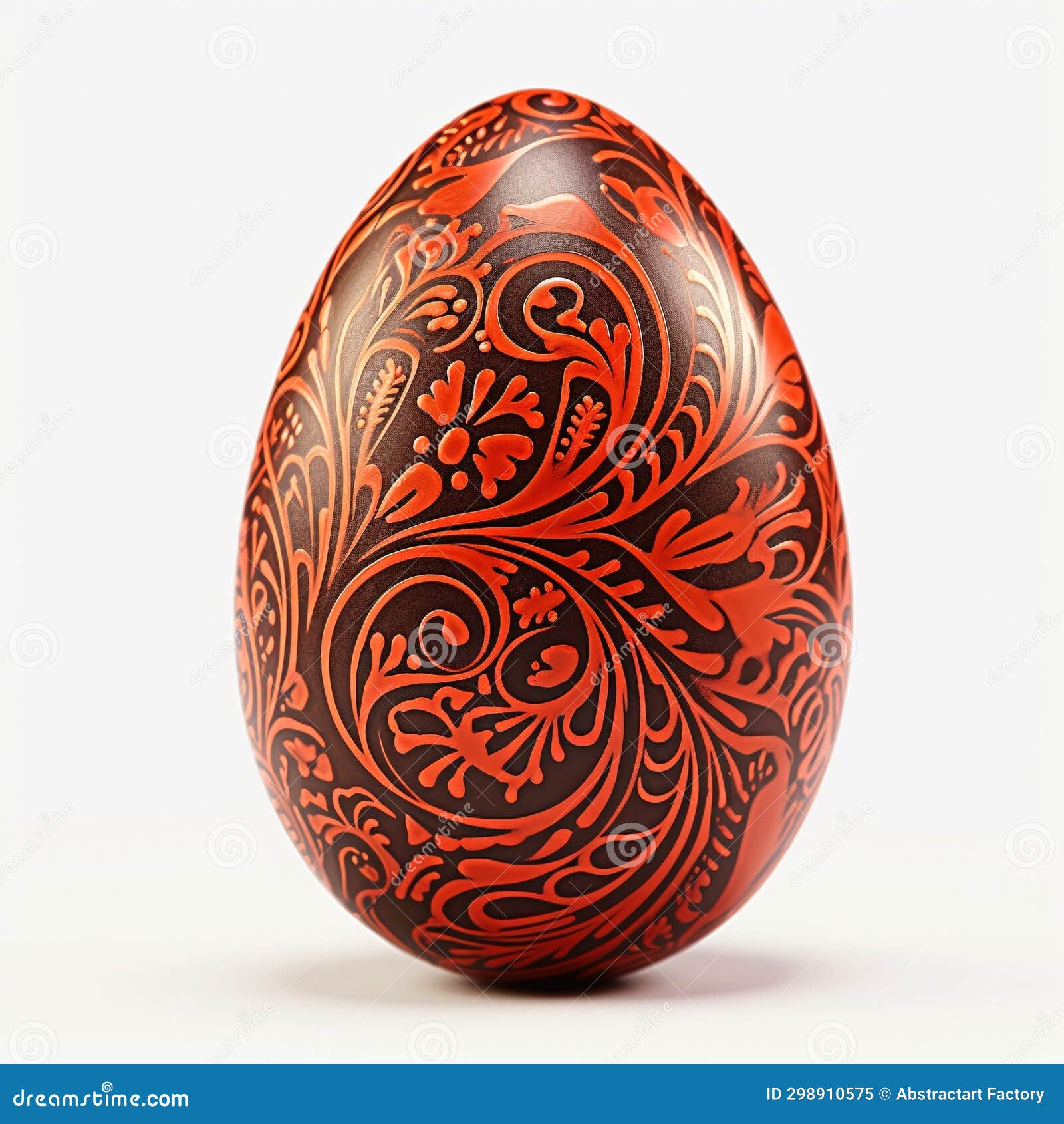 3d Decorative Realistic Egg Shell. Easter Egg on White Background Stock ...