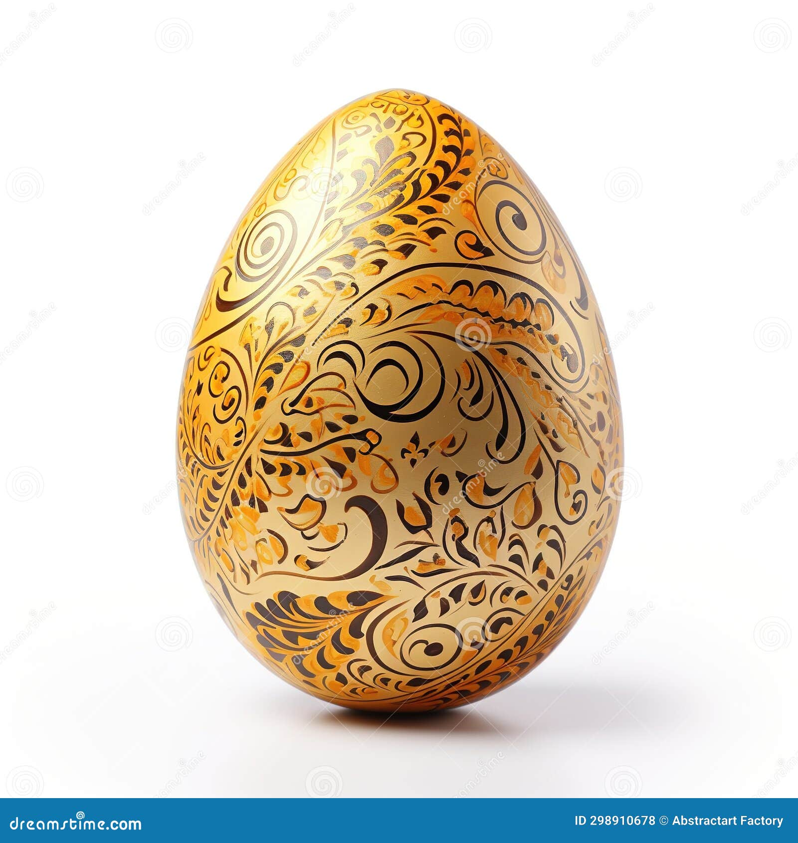 3d Decorative Realistic Egg Shell. Easter Egg on White Background Stock ...