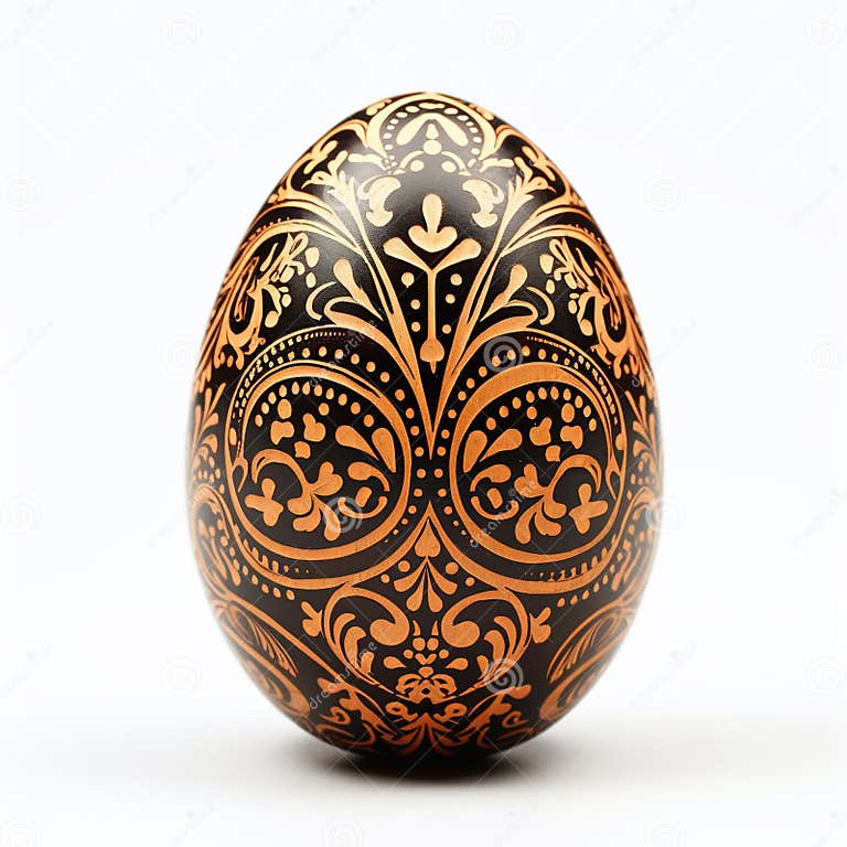 3d Decorative Realistic Egg Shell. Easter Egg on White Background Stock ...
