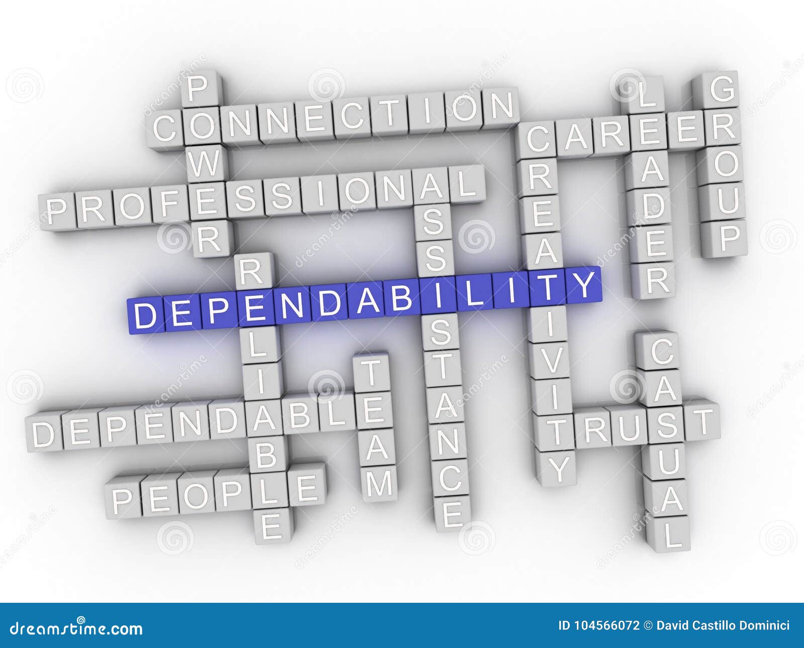 Dependable Word Best Reliable Worker Staff Employee Org Chart Stock ...