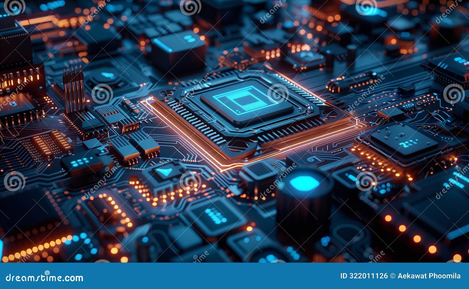 3D Depiction of Advanced Cybersecurity Systems Protecting Data Stock ...