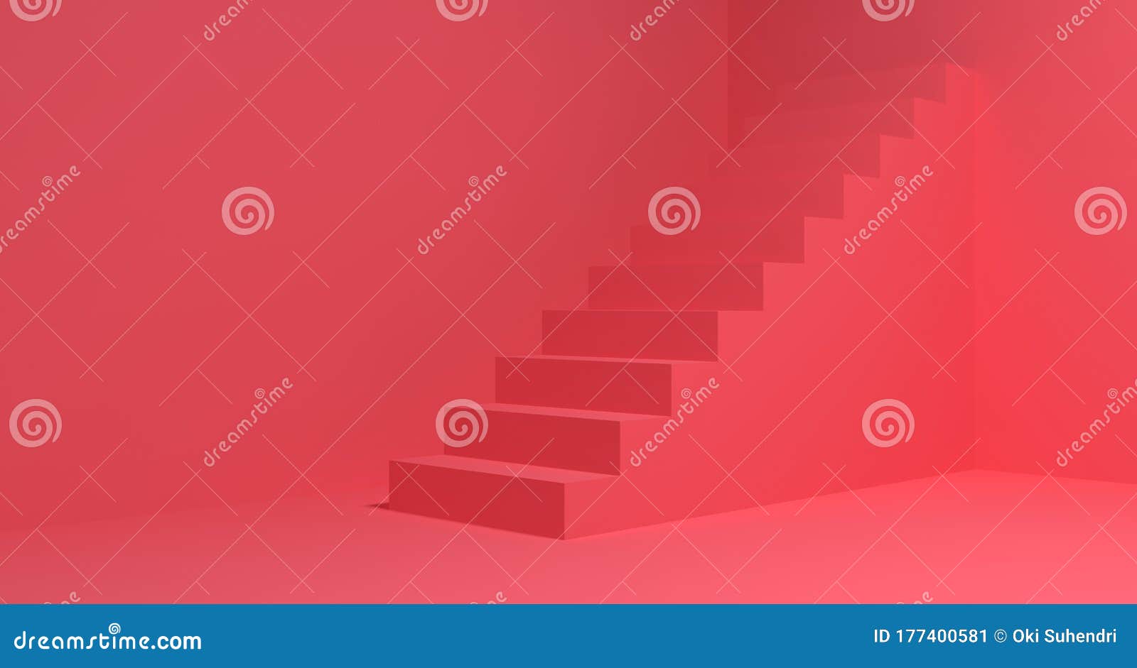3D Depth and Realism Background. 3D Rendering. Stock Illustration ...
