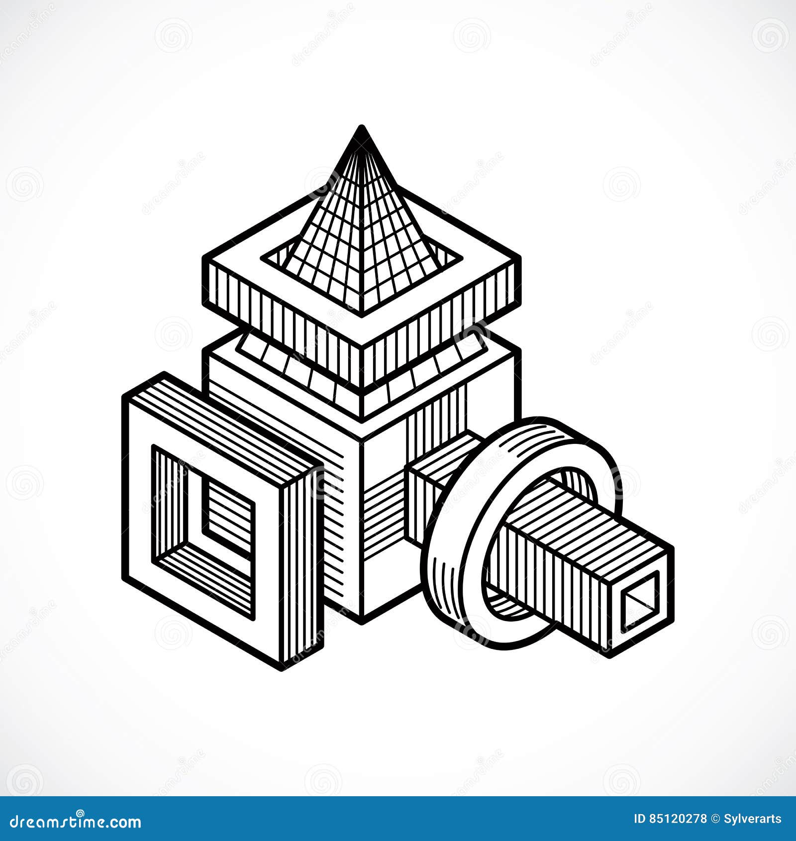 3D Design, Abstract Vector Cube Shape. Stock Vector - Illustration of ...