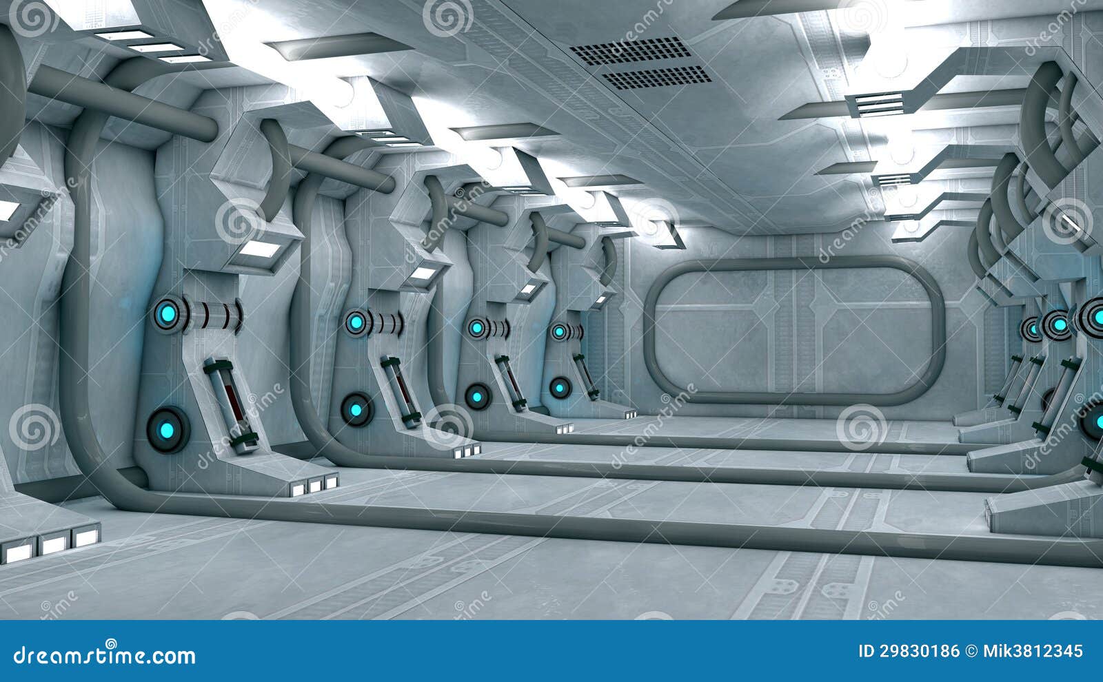 Futuristic interior stock illustration. Illustration of degraded - 29830186