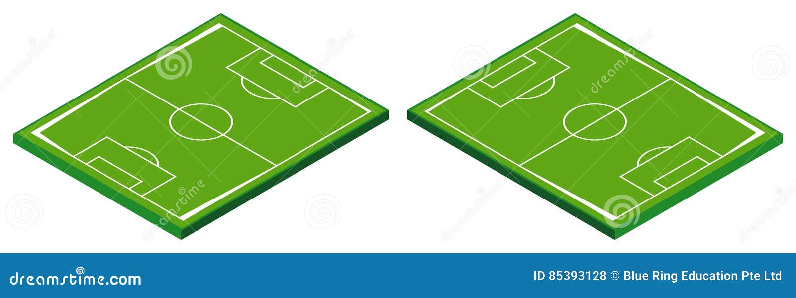 3D Design for Football Field Stock Vector - Illustration of view ...