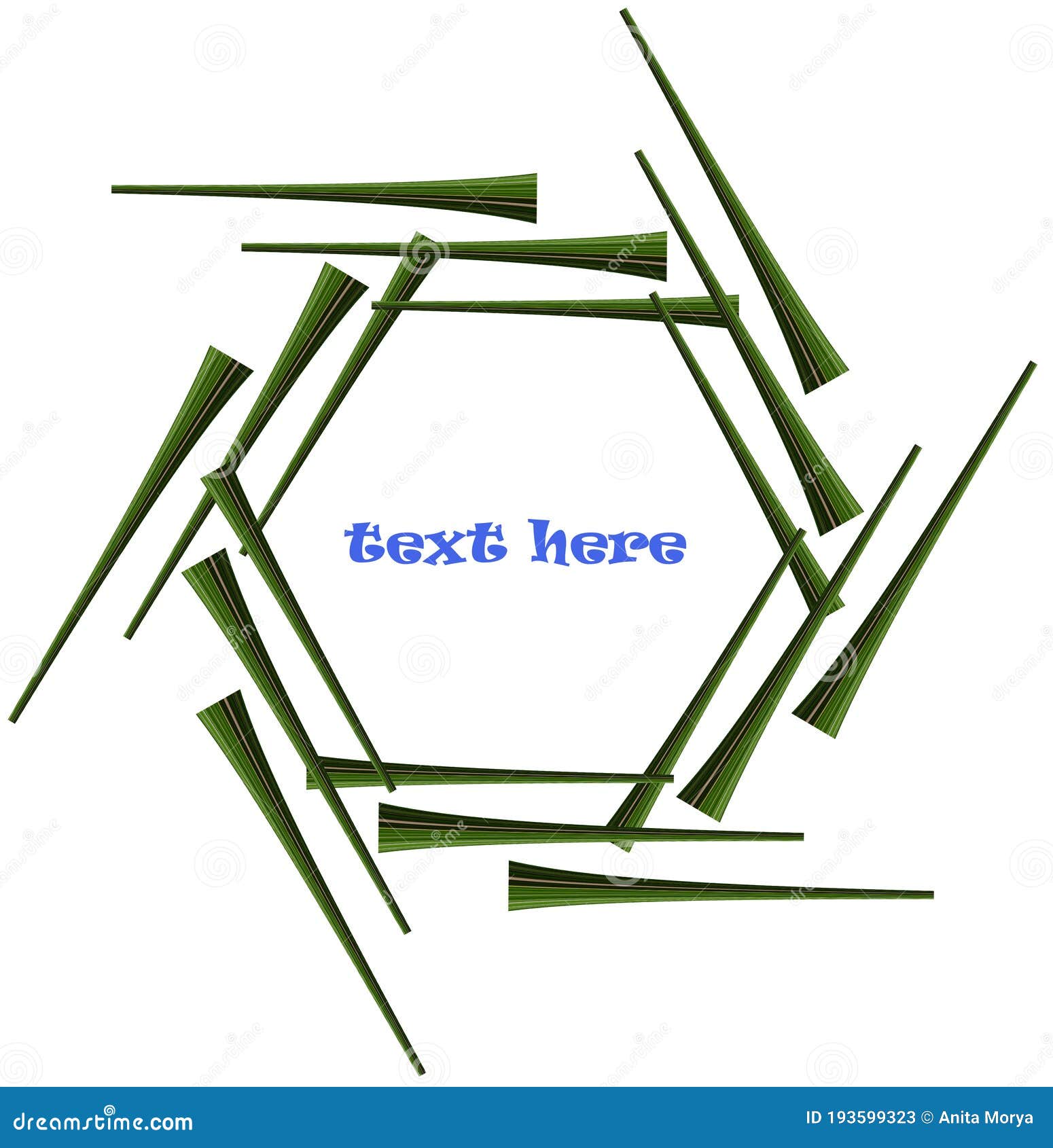3d Design Hex Frame Design and Text Area Stock Illustration ...