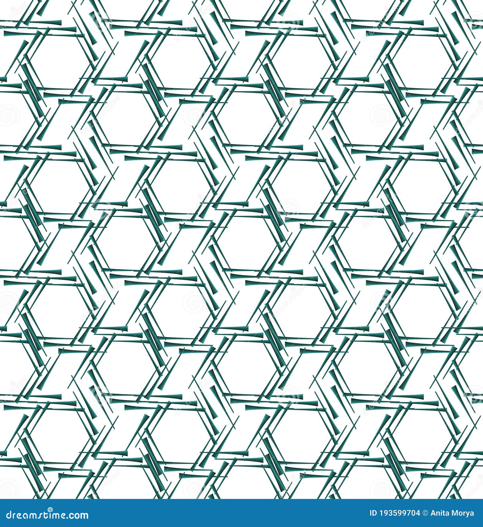 3d Design Hex and Seamless Pattern Stock Illustration - Illustration of ...